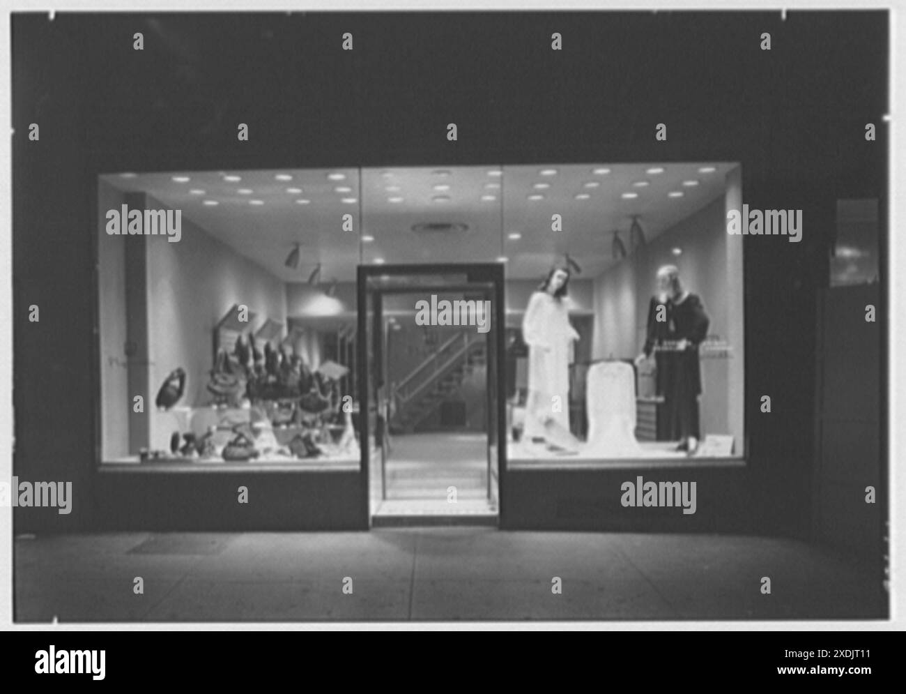 Plymouth Shop, business at 2287 Broadway, New York City. Night exterior ...
