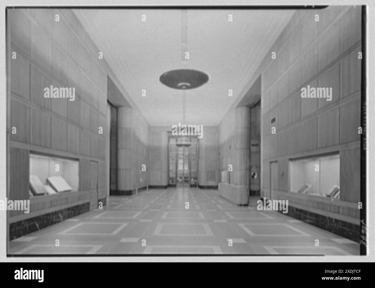 Virginia State Library & Courthouse, Richmond, Virginia. Main corridor ...