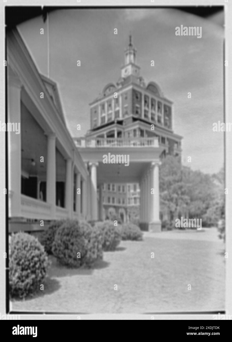 The Homestead, Hot Springs, Virginia. Tower exterior. Gottscho ...