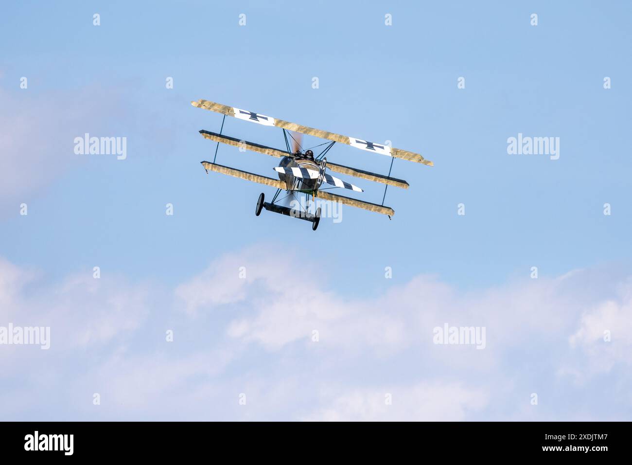 Fokker DR1 Triplane, airborne at the Military Airshow held at ...