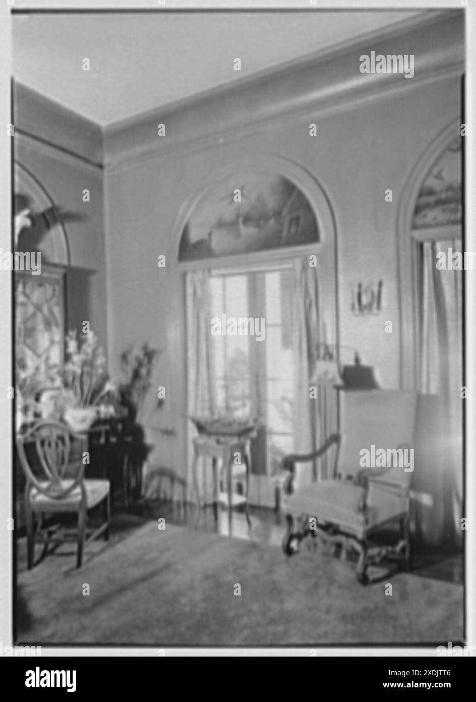 George St. George, residence in Tuxedo Park, New York. Window and ...