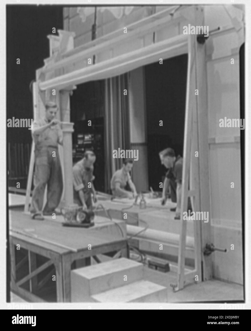 Juilliard School of Music, 130 Claremont Ave., New York City. Stage-set ...