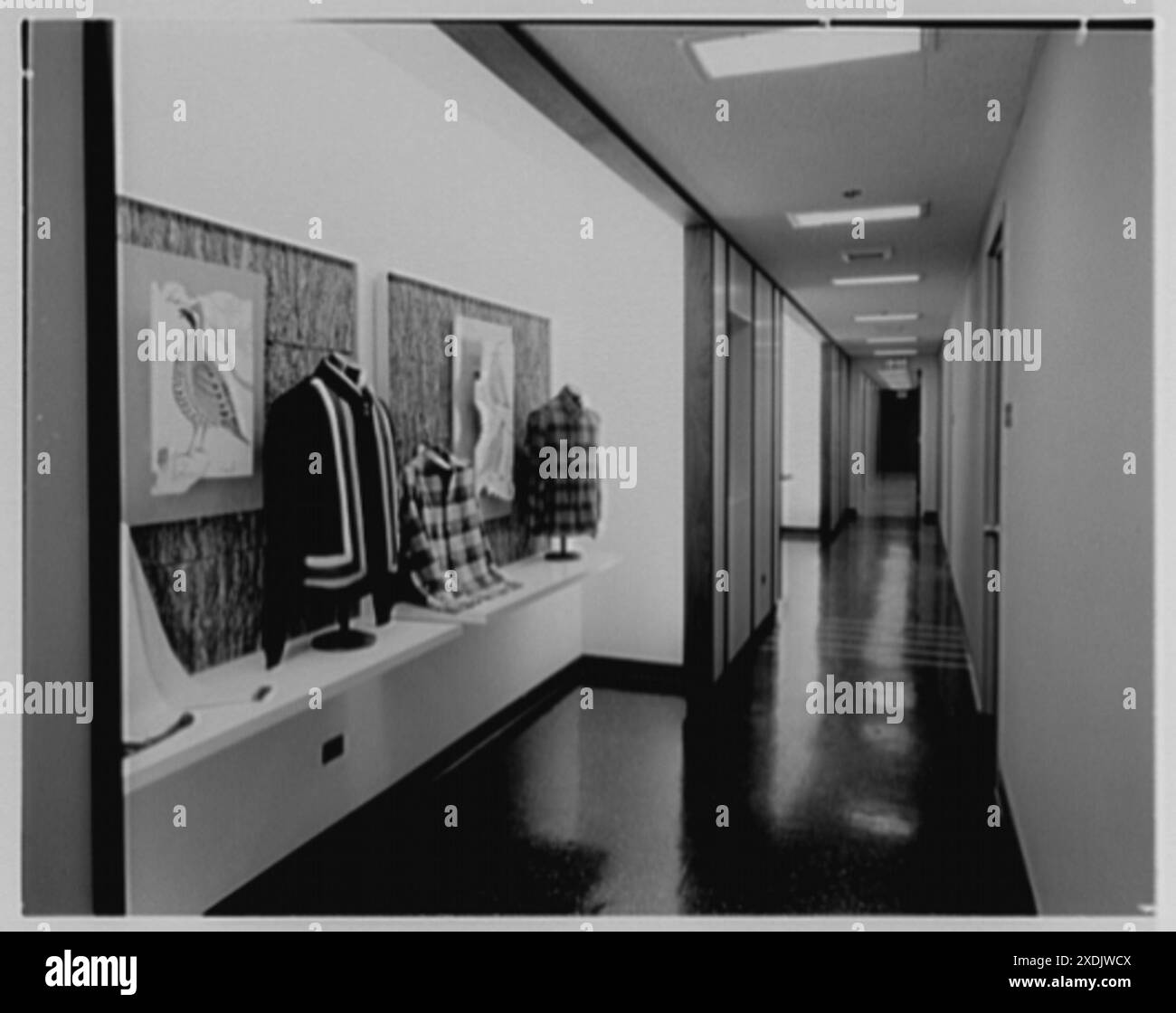 Van Heusen Shirts, 417 5th Ave., New York City. Corridor. Gottscho ...