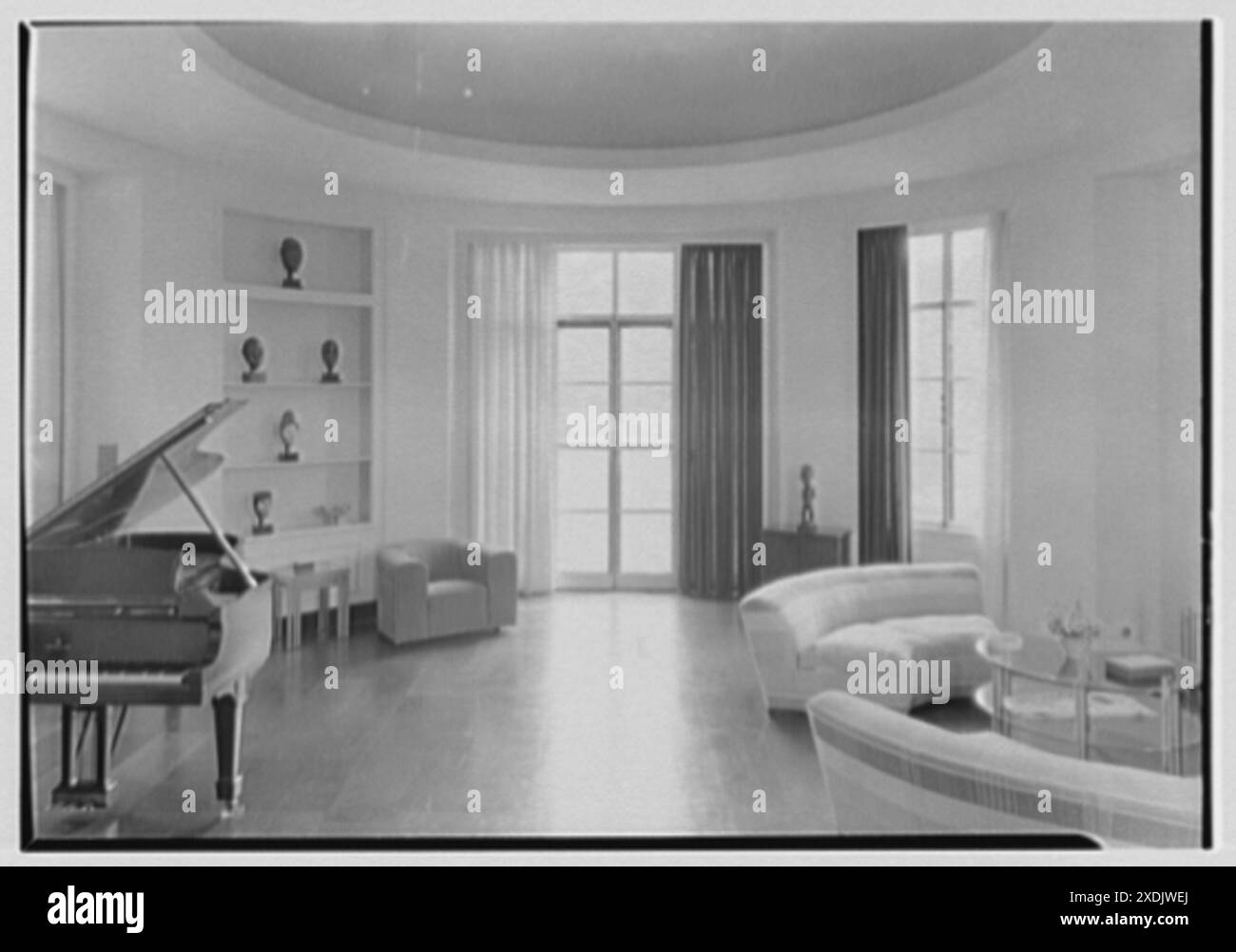 George R. Dyer, residence in Brookville, Long Island. Music room ...