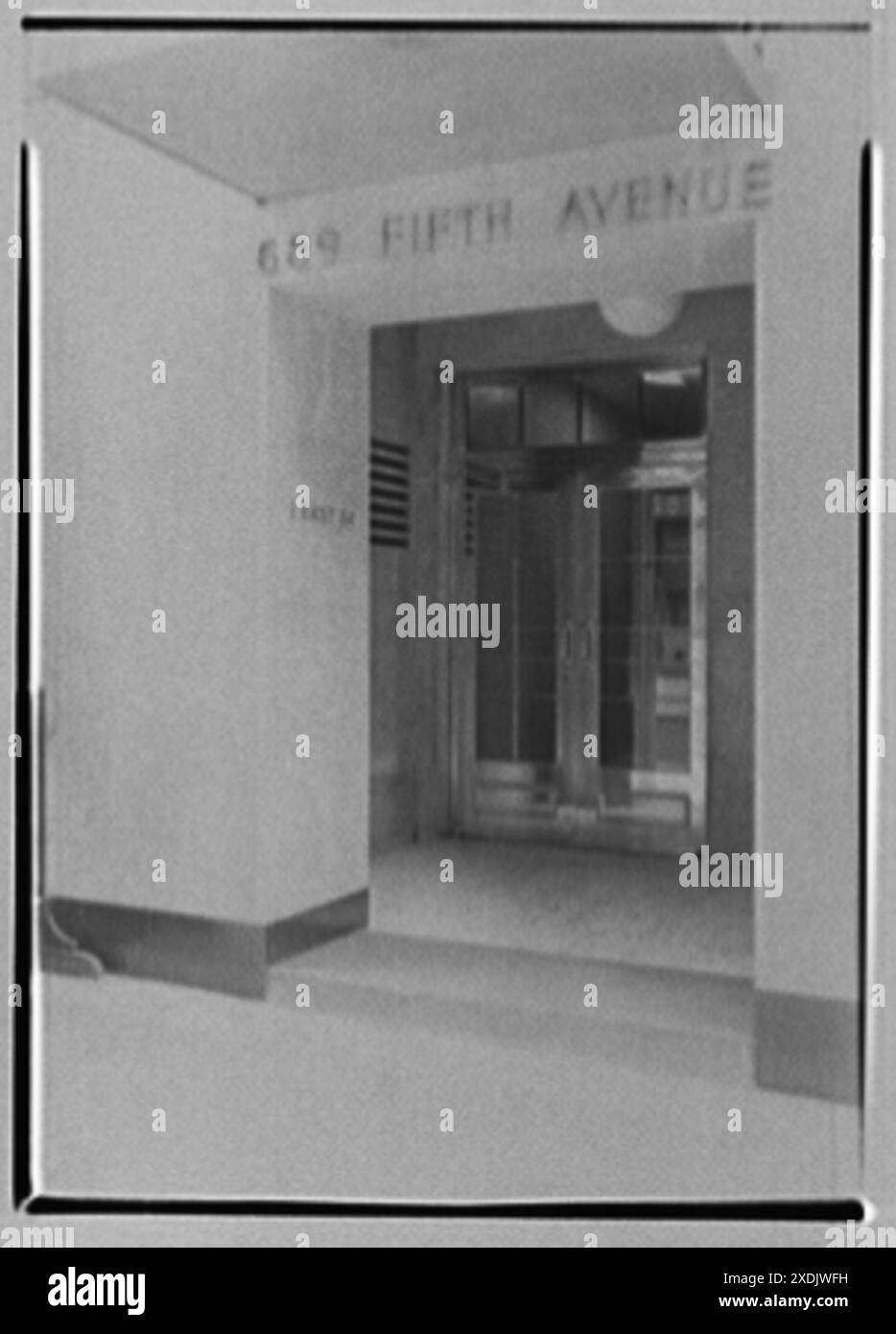 I. Miller shoe store, business. Side entrance on 5th Ave.. Gottscho ...
