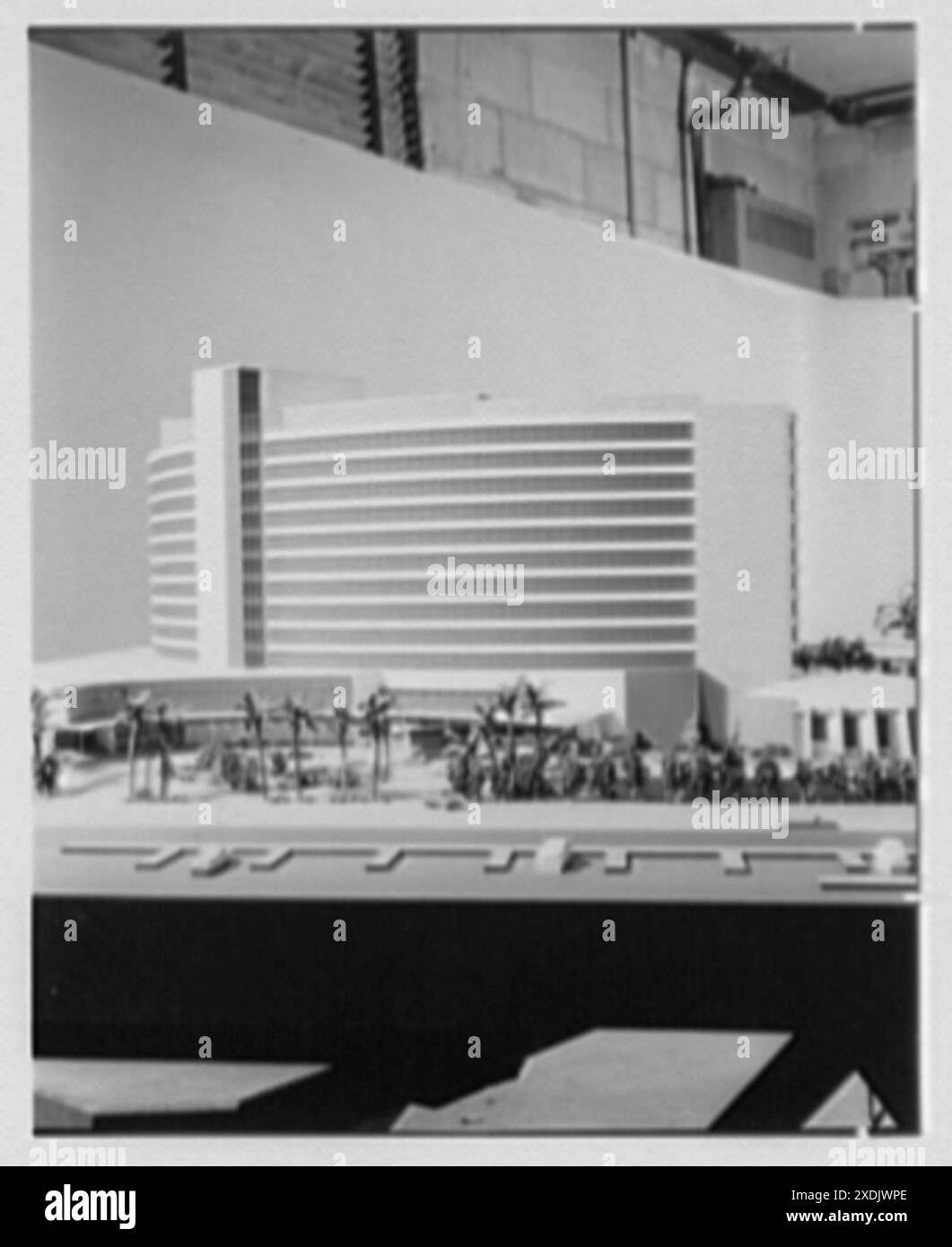 Fontainebleau Hotel model, Miami Beach. Model VIII. Gottscho-Schleisner ...