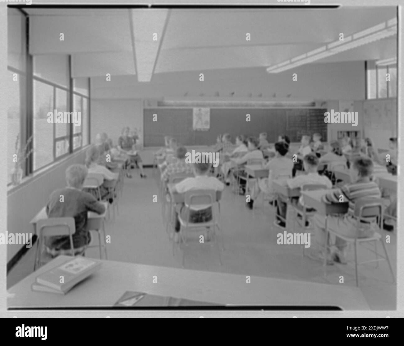 5th grade classroom Black and White Stock Photos & Images - Alamy