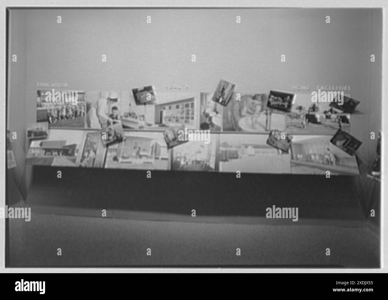 Museum of Modern Art. Defense housing exhibit, education section ...