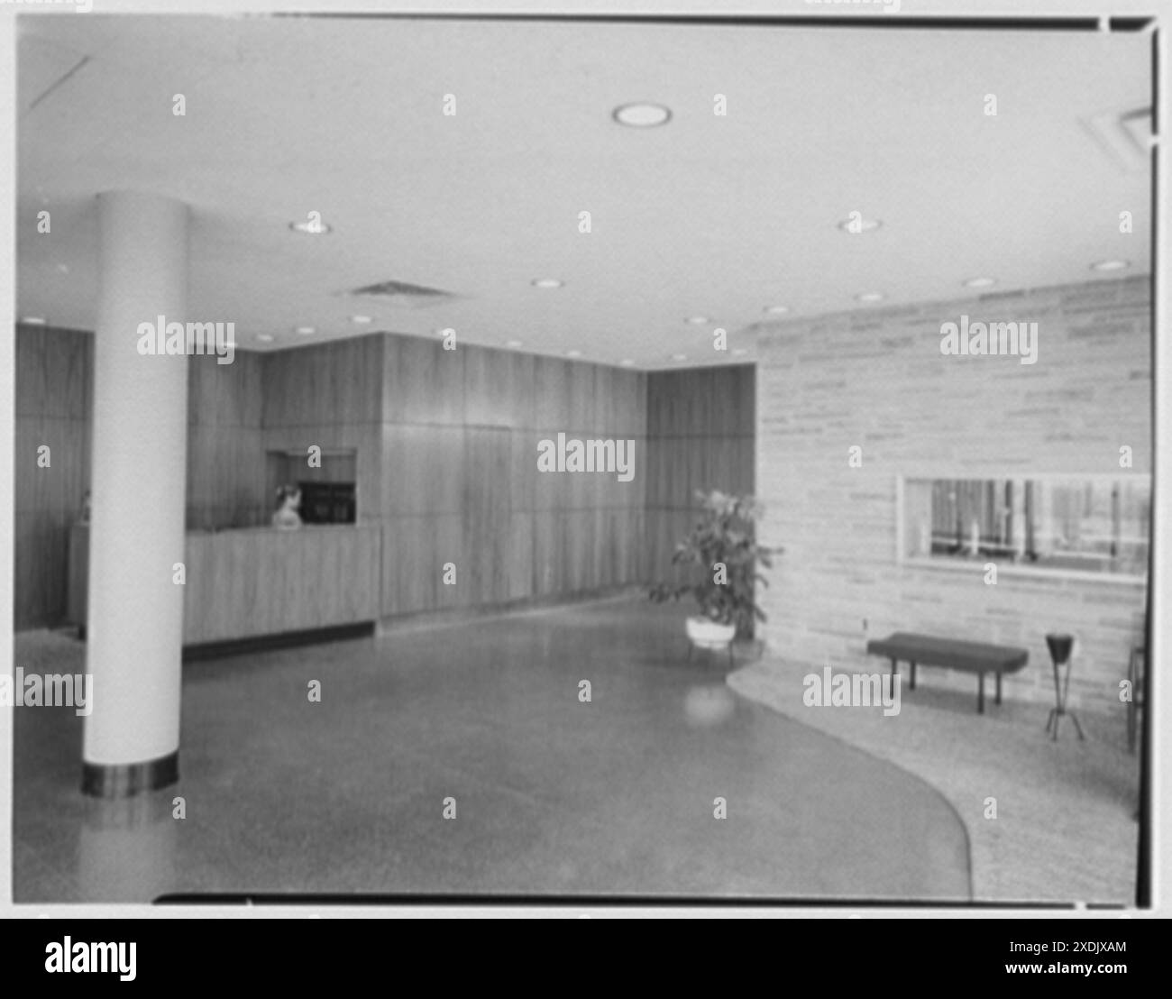General Chemical Co., Morristown, New Jersey. Lobby, to desk. Gottscho ...
