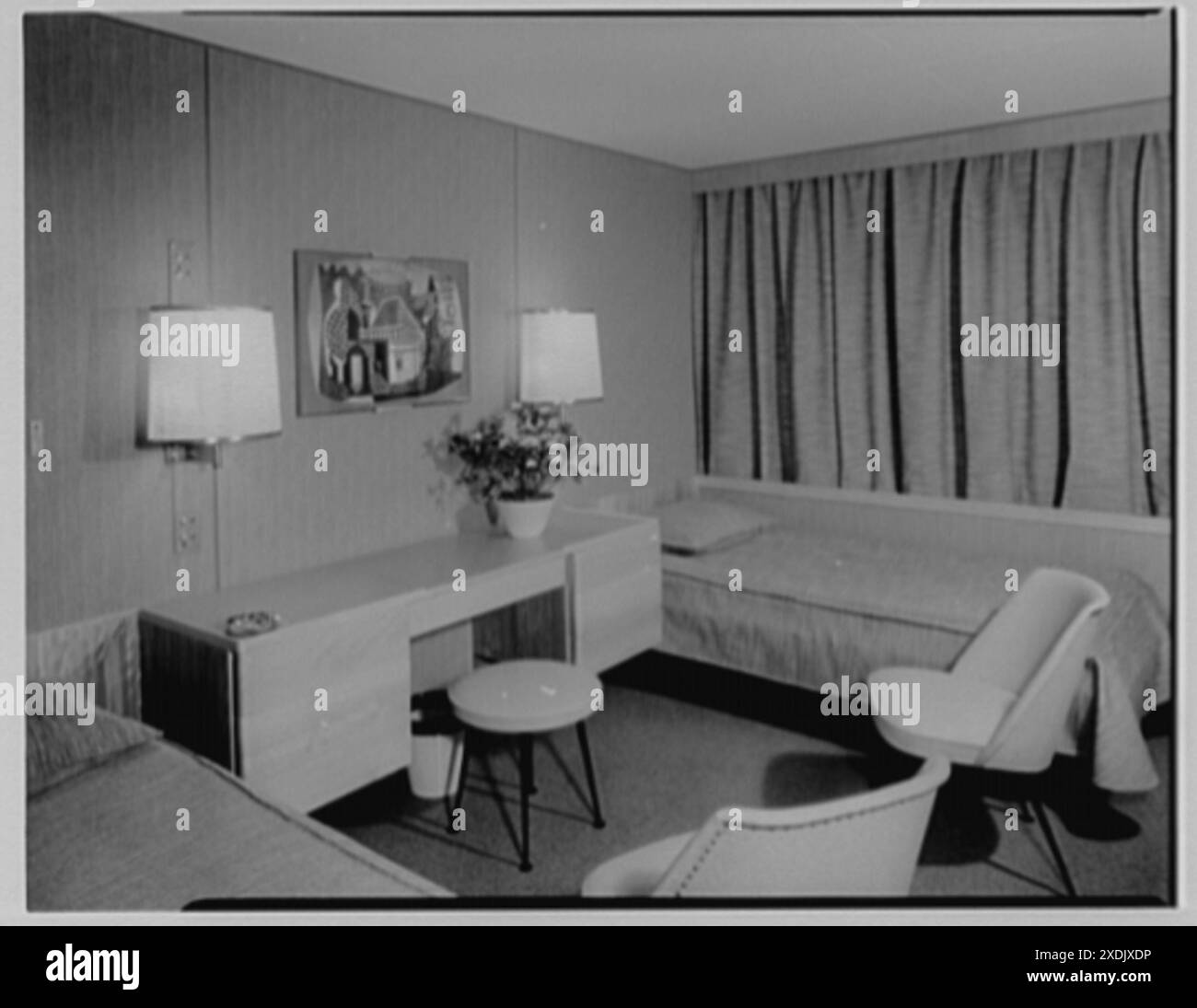 S.S. Victoria. Stateroom E35. Gottscho-Schleisner Collection Stock ...