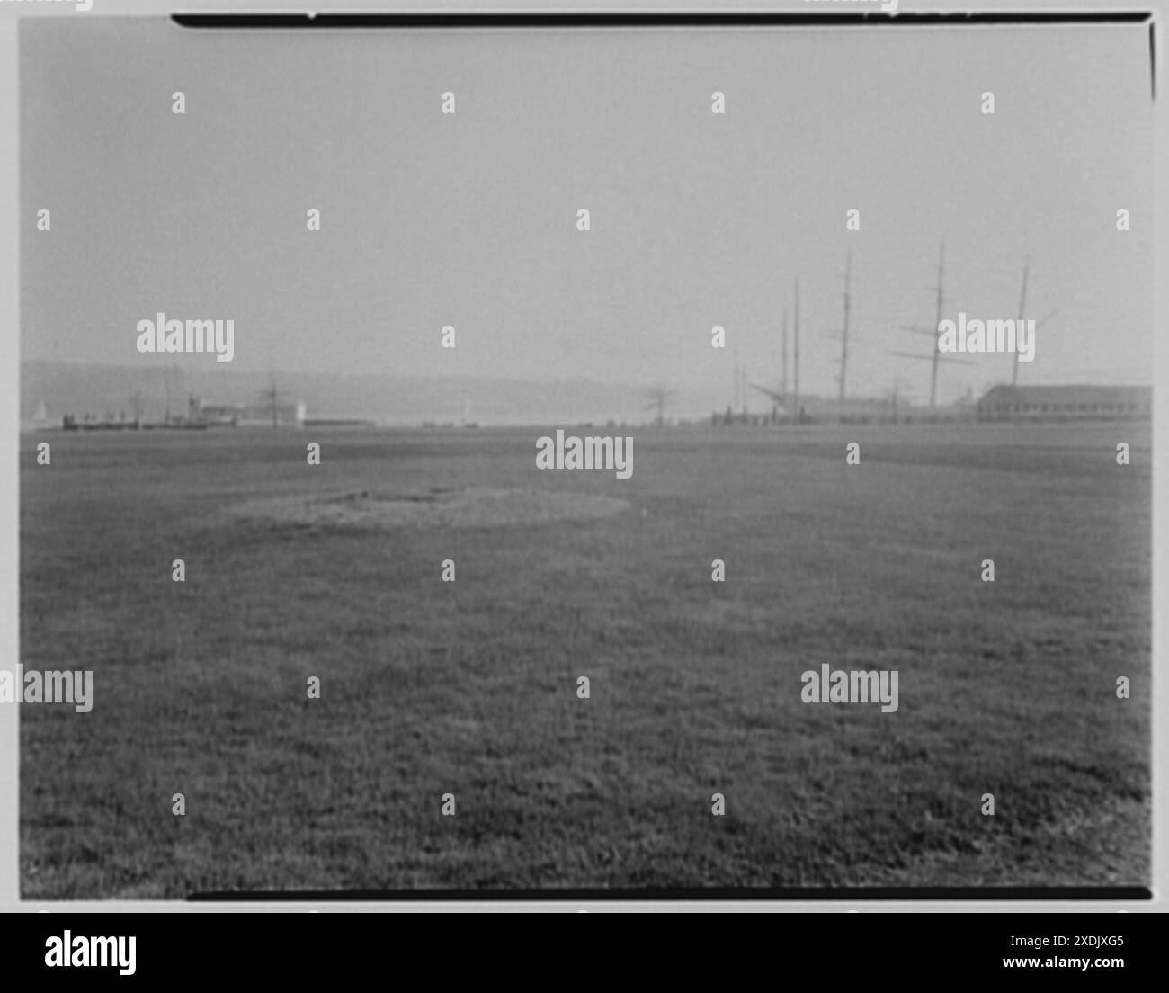 Coast Guard Academy, New London, Connecticut. Baseball field over ...