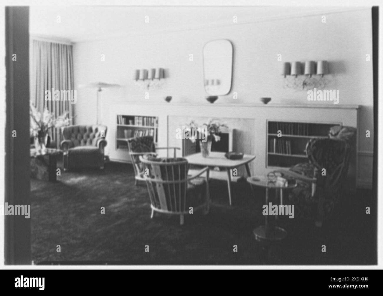 I.E. Verrando, residence at 290 Park Ave., New York City. Living room ...
