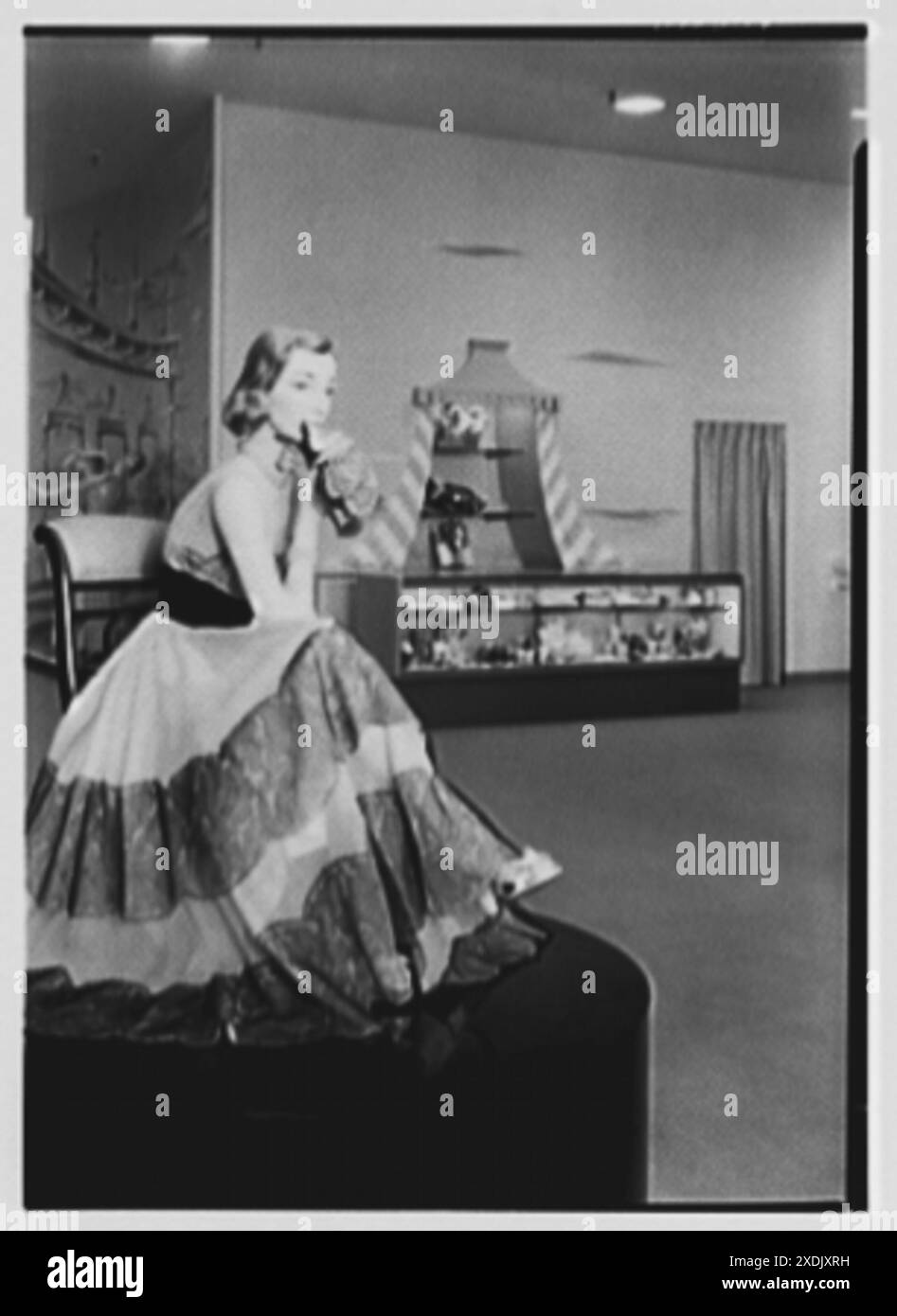 Lord & Taylor, business in Westchester. Candy booth and dummy. Gottscho ...