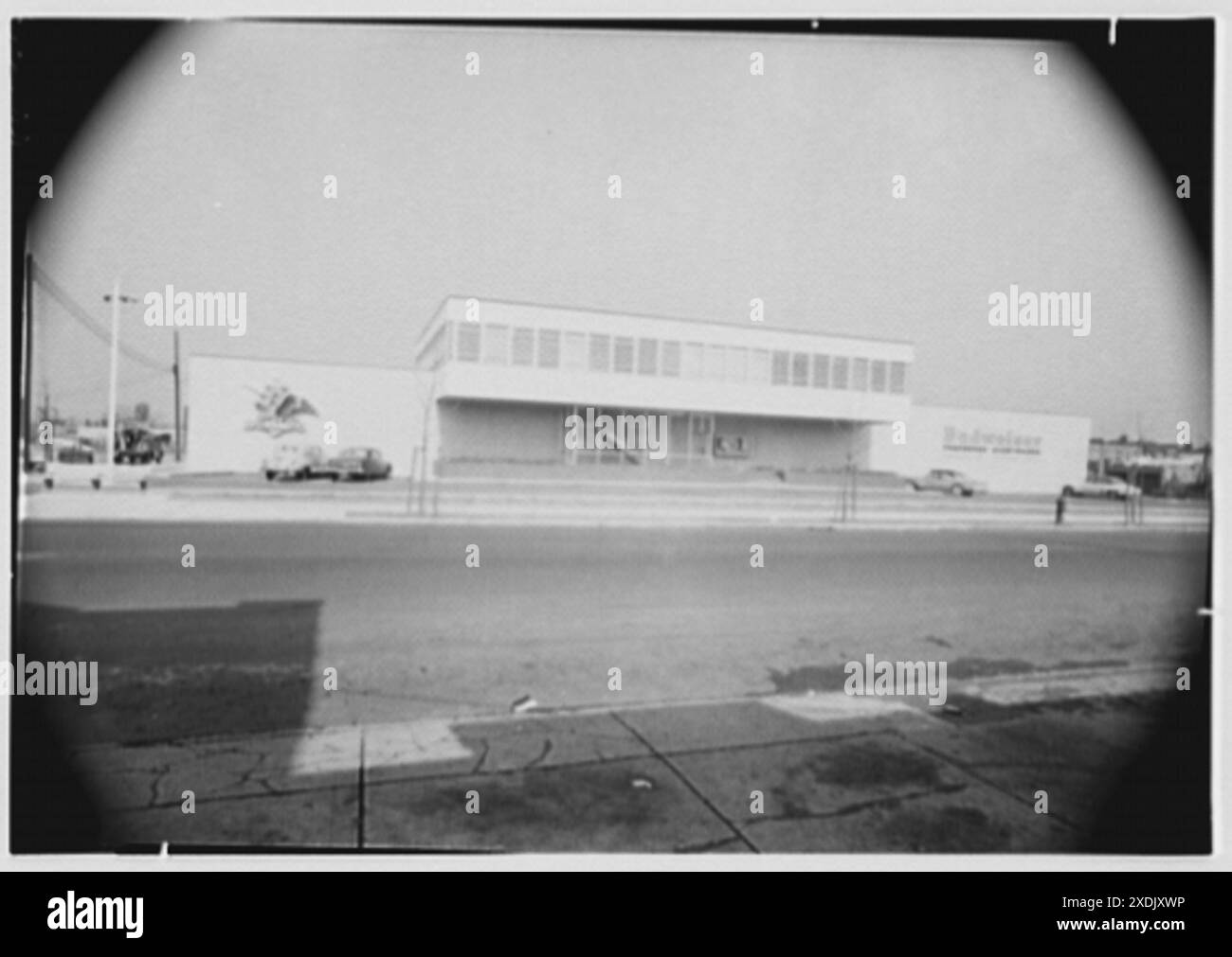 Anheuser busch sign Black and White Stock Photos & Images - Alamy