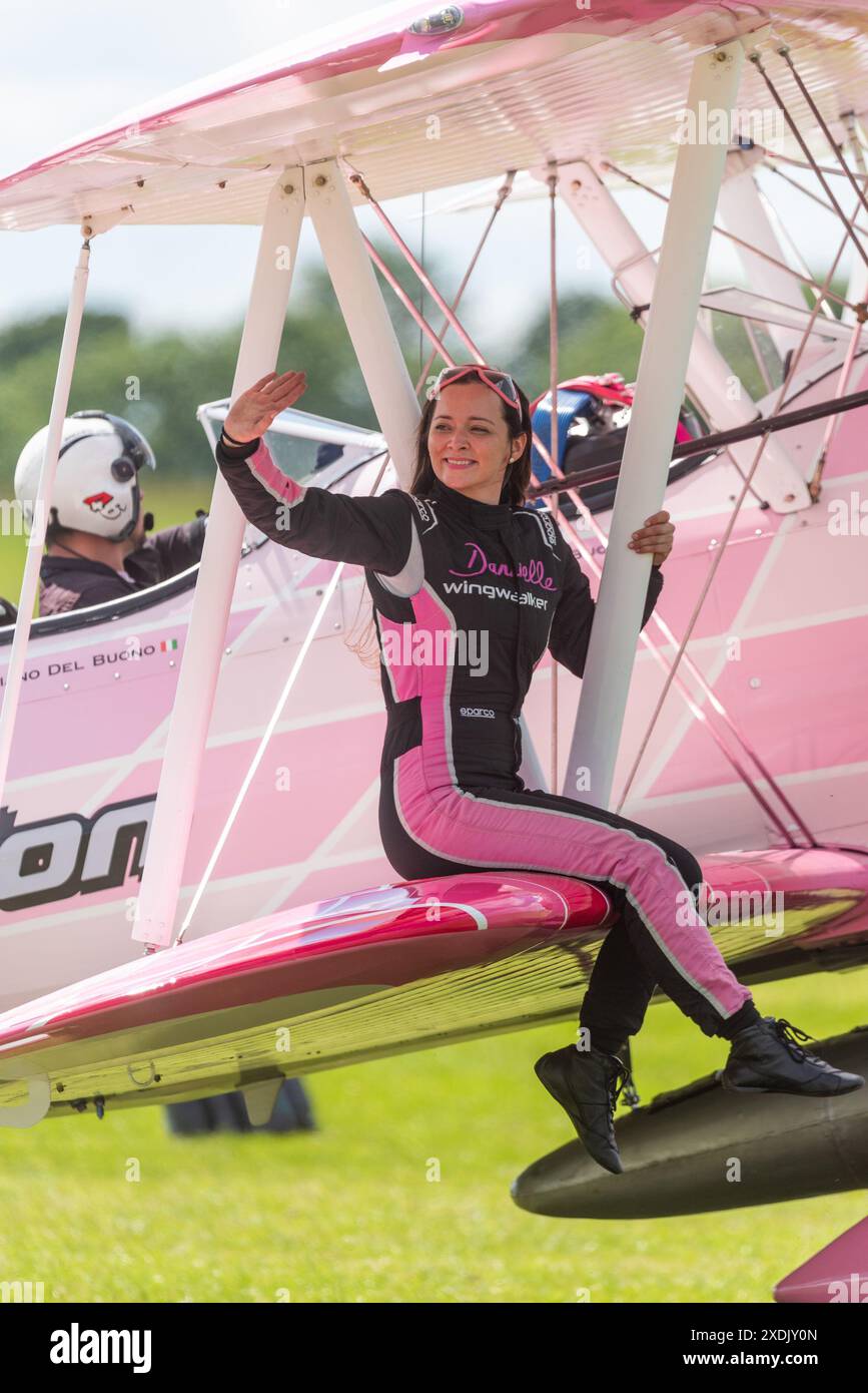 Sywell Aerodrome, Northamptonshire, UK. 23rd Jun, 2024. The Sywell Airshow is a new event on the ...