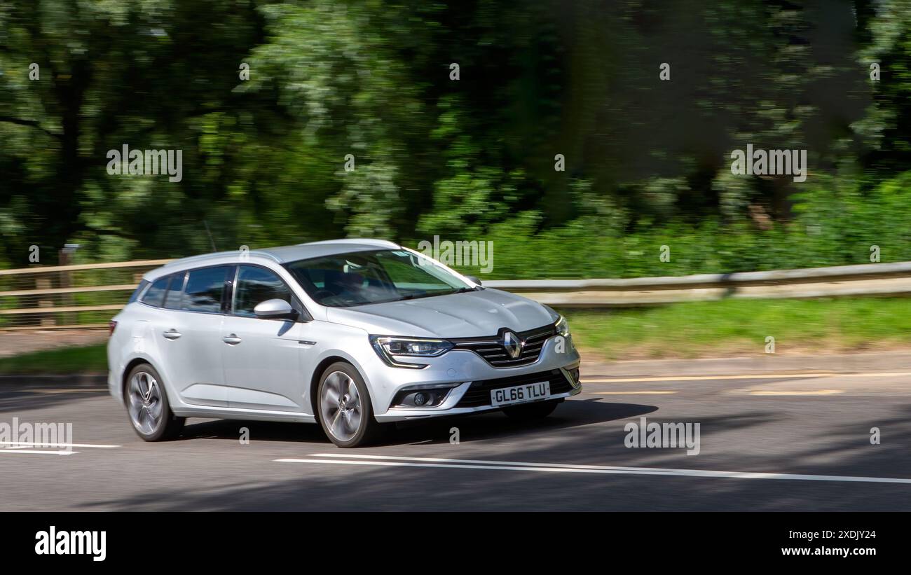 Milton Keynes,UK - June 22nd 2024: 2016 silver Renault Megane car ...
