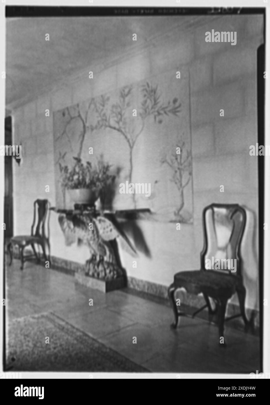 John Russell Pope, residence in Newport, Rhode Island. Eagle console in ...