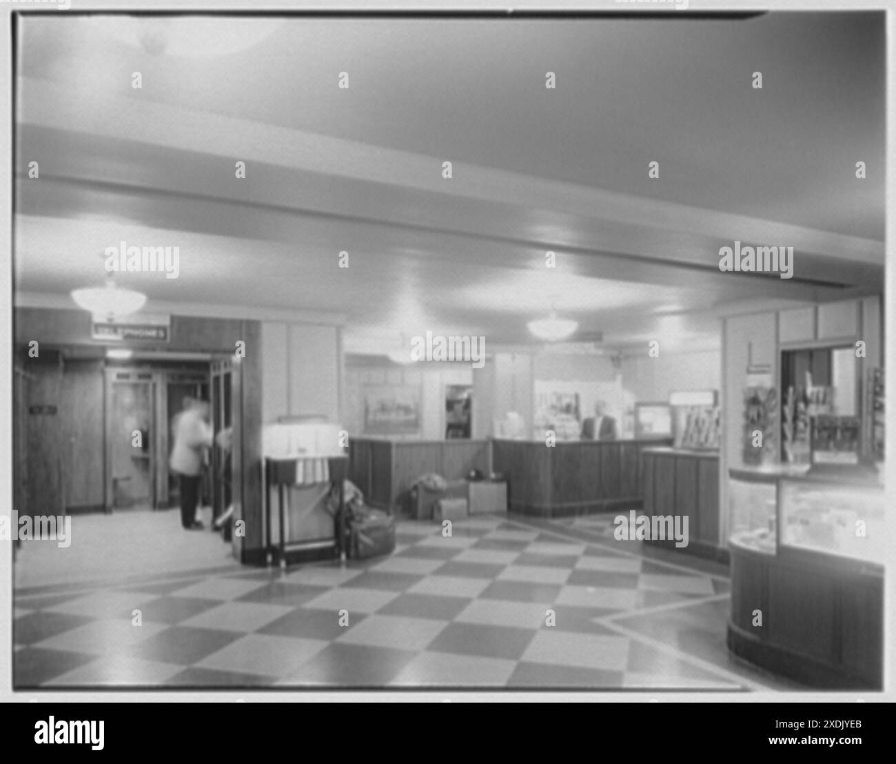 Hotel Clinton, 31st St. and 7th Ave. To phones and check room. Gottscho ...