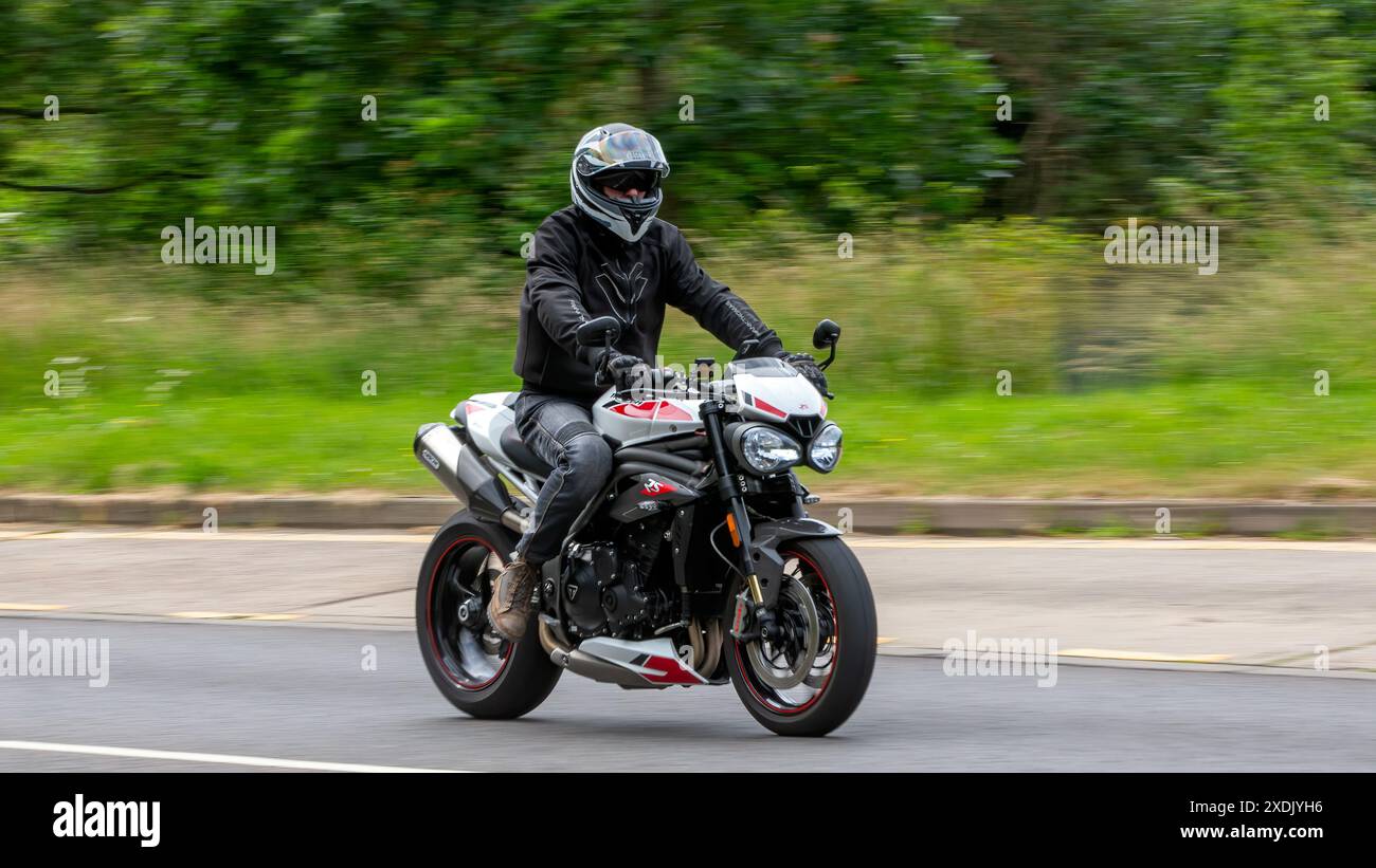 Milton Keynes,UK - June 23rd 2024: 2019 Triumph Speed motorcycle on a ...