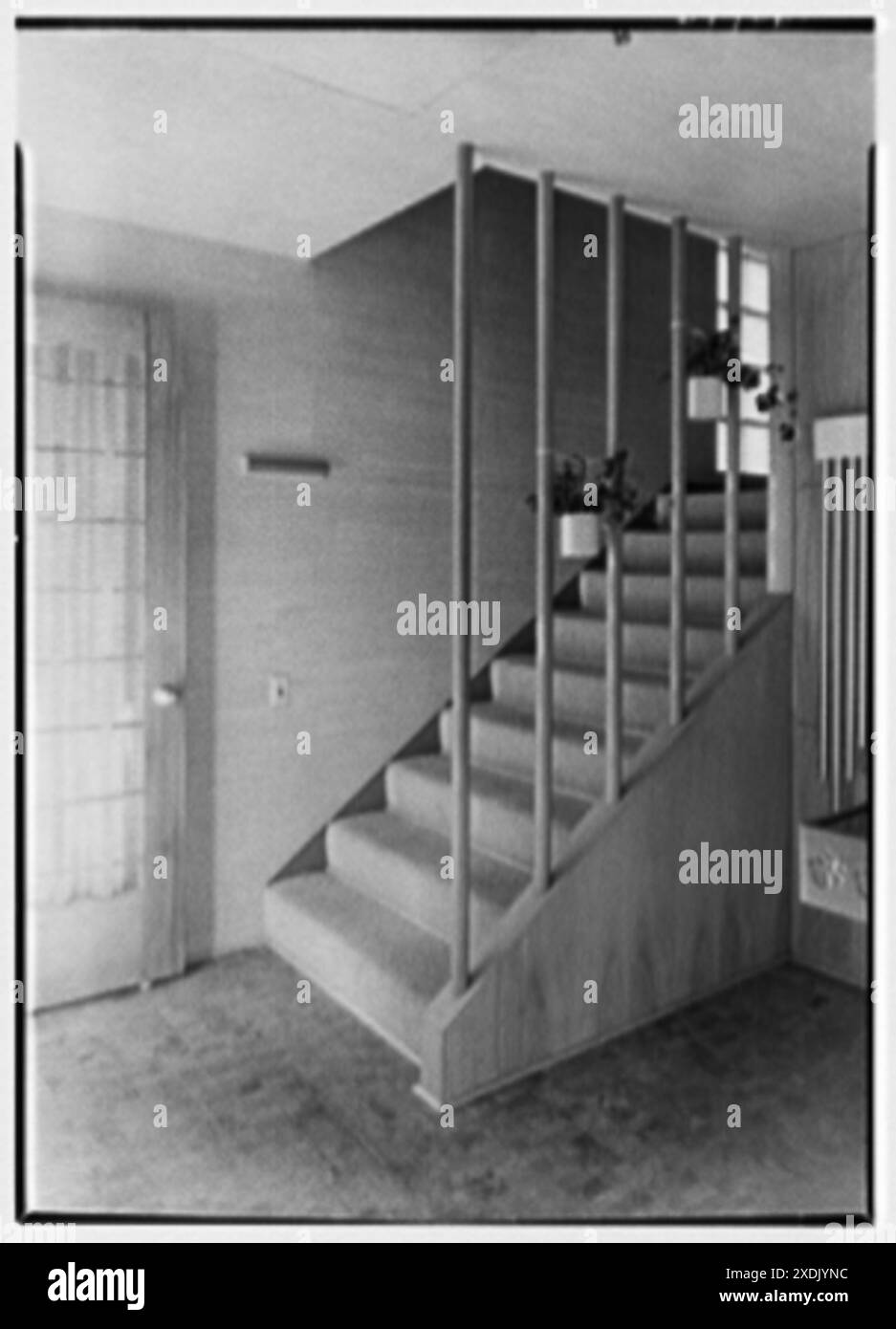 Collier's House at PEDAC, New York City. Staircase. Gottscho-Schleisner ...