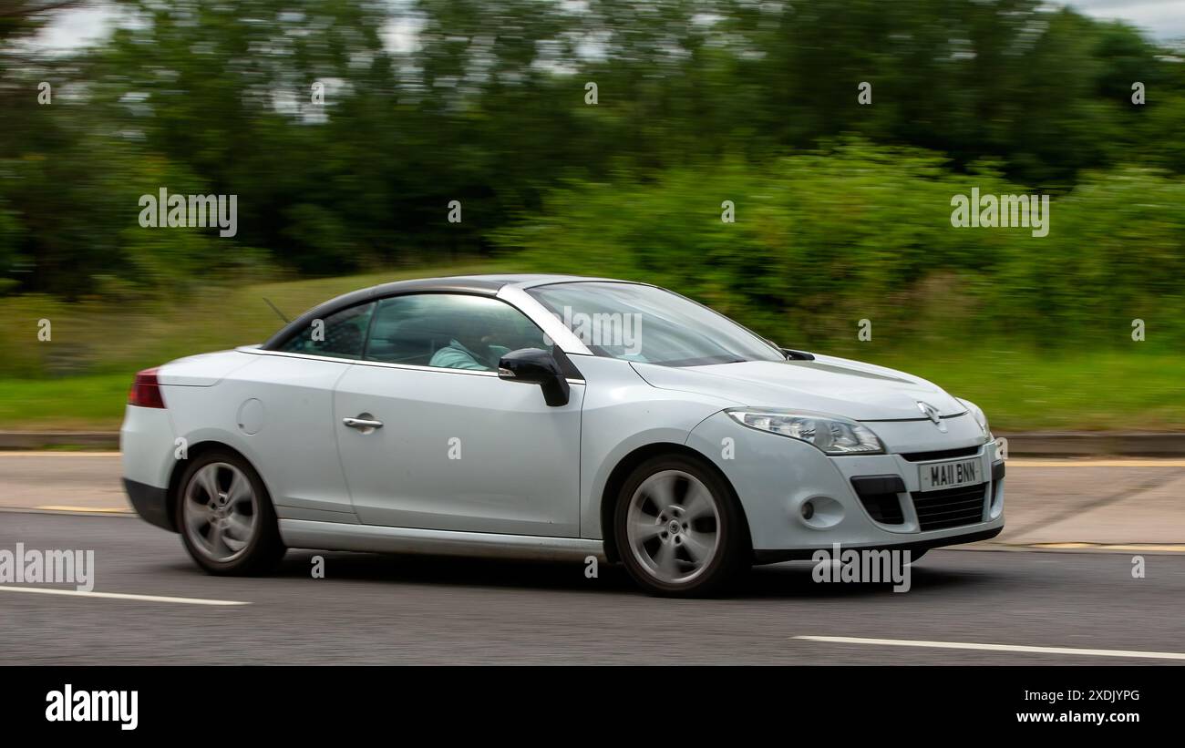 Milton Keynes,UK - June 23rd 2024: 2011 white Renault Megane car ...