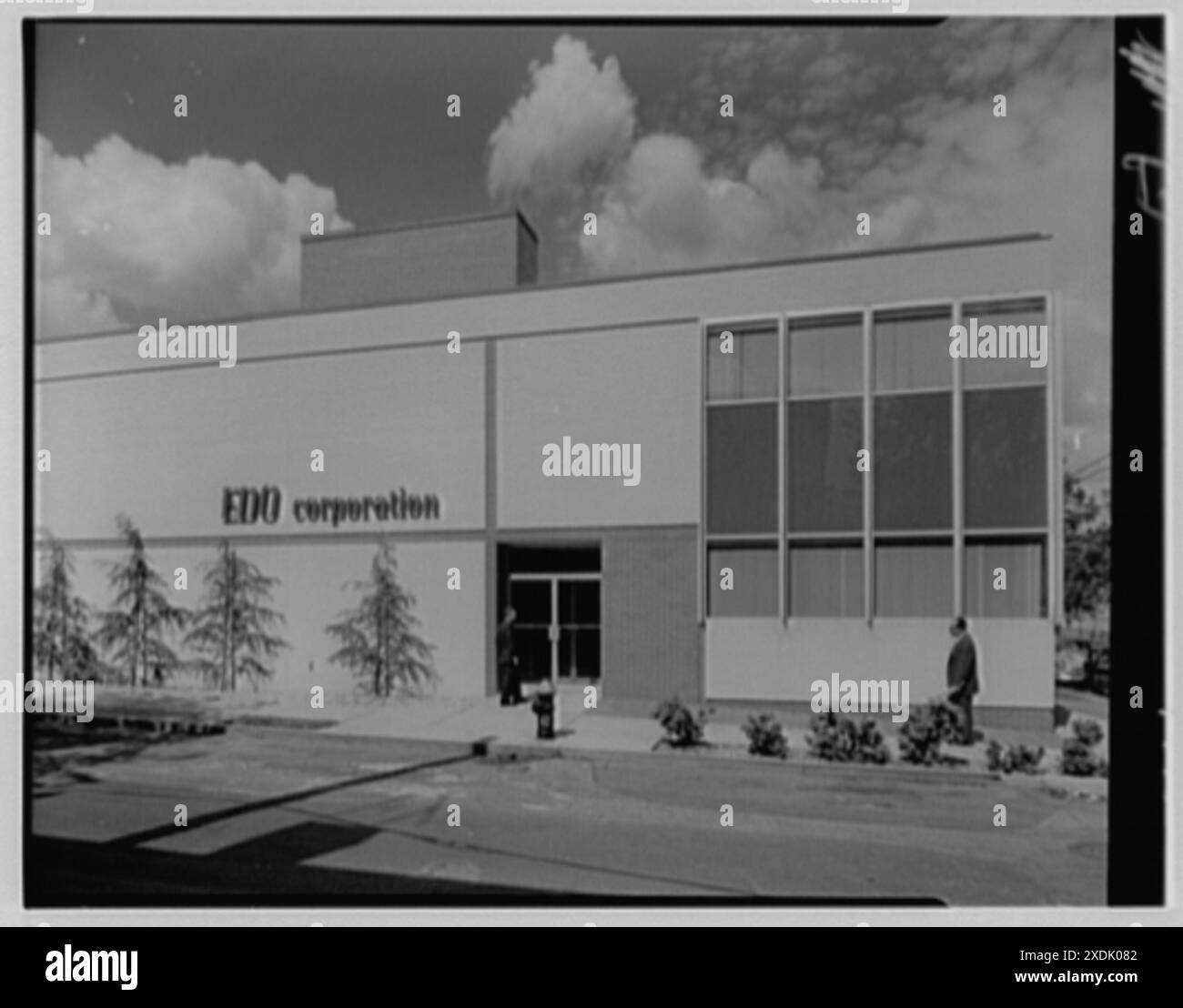 Edo Corporation, College Point, Long Island. Main entrance facade. Gottscho-Schleisner ...