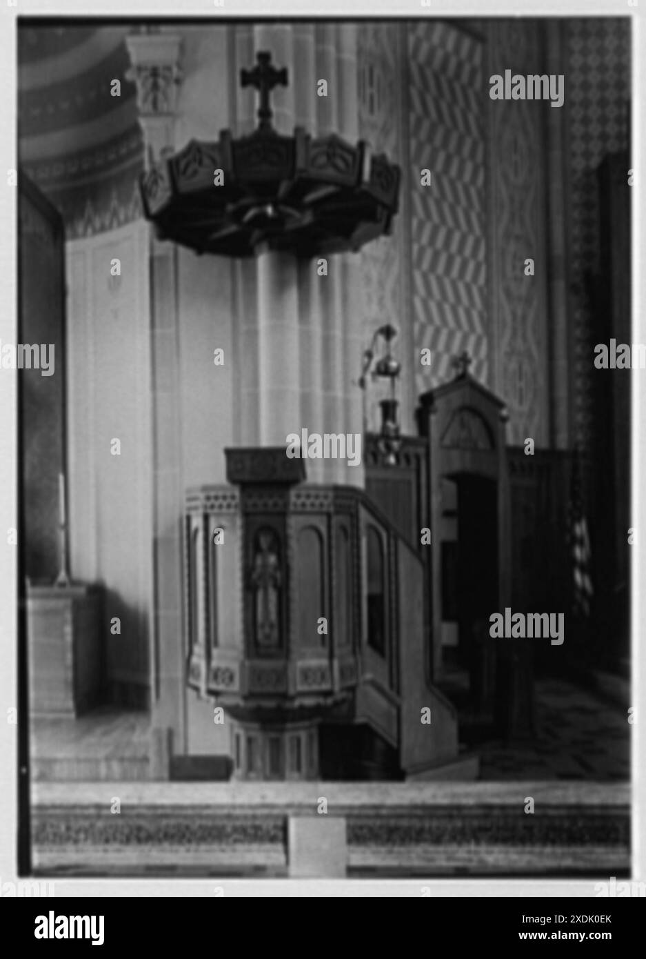 Church of St. Nicholas, 122 Ferry St., Jersey City, New Jersey. Pulpit ...