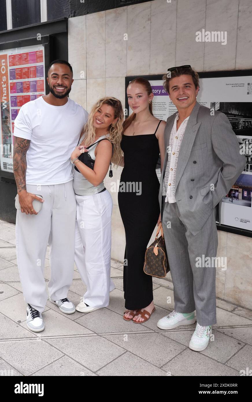 (left to right) Tyler West, Molly Rainford, Lauren Jaine and Nikita ...