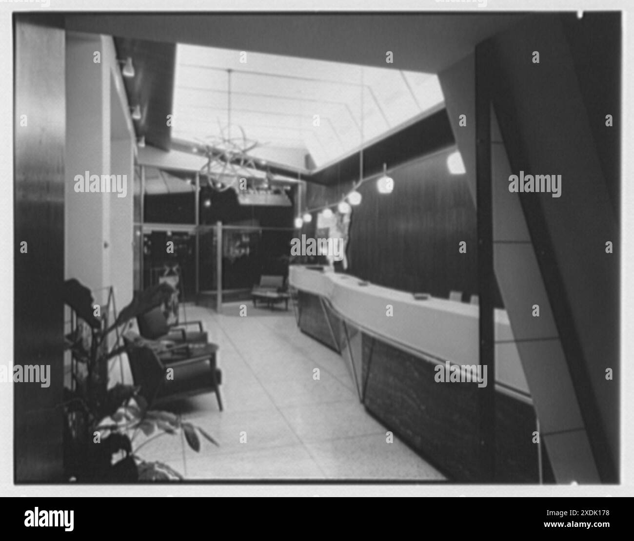 Capital Air Lines, 595 5th Ave., New York. Office from lounge. Gottscho ...