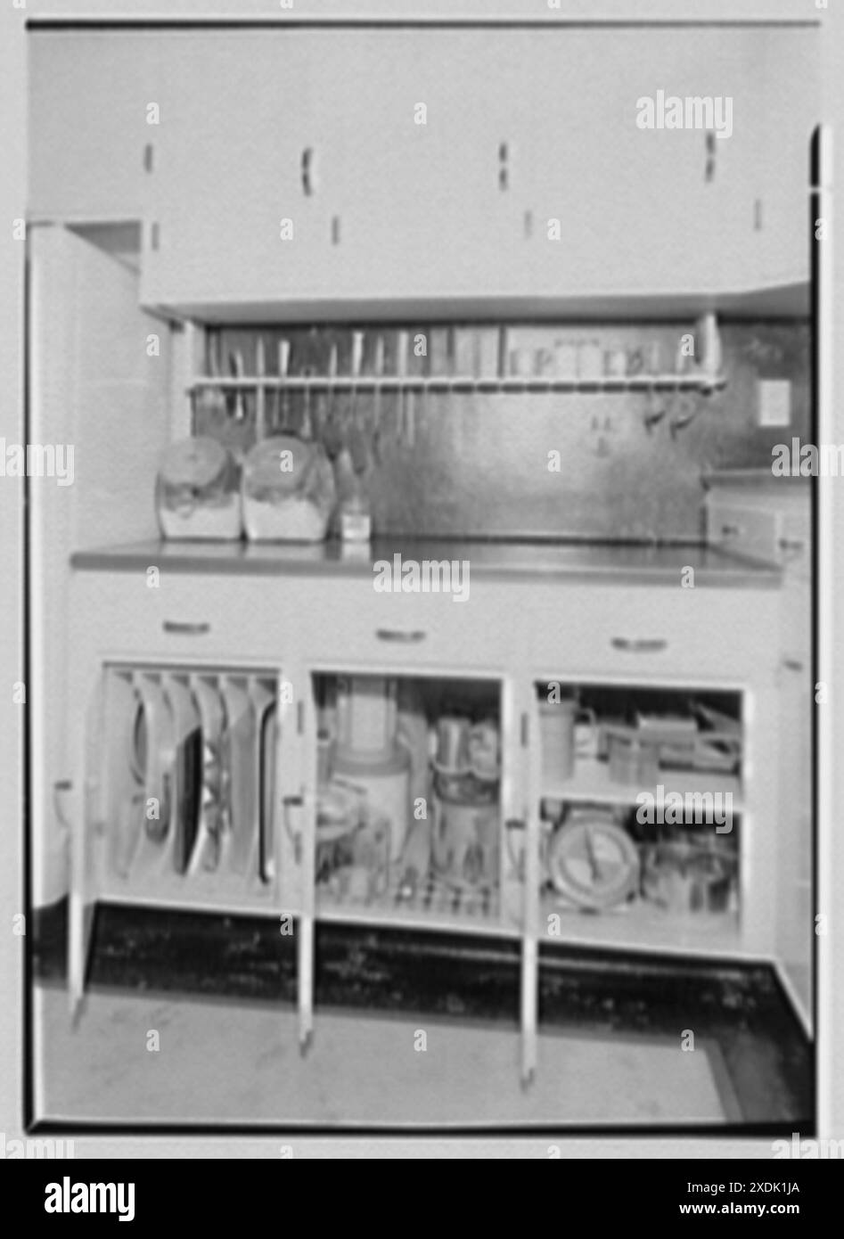 Harold Henry, residence in Eden, New York. Kitchen, detail I. Gottscho ...
