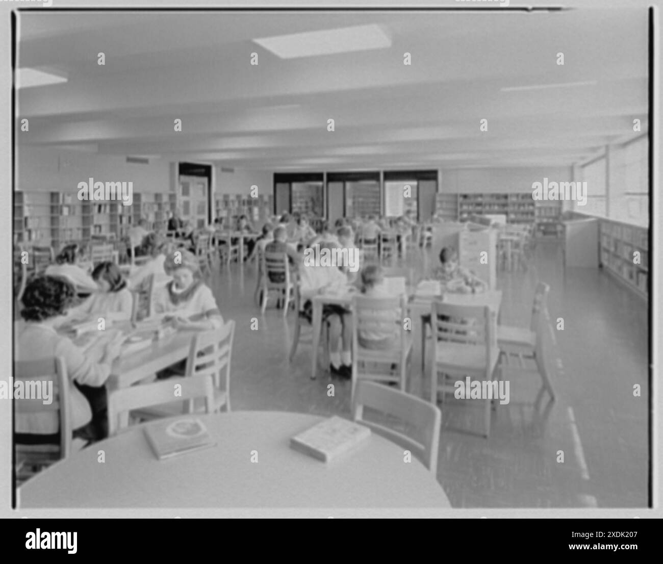Harry Thompson Junior High School, Syosset, Long Island. Library ...
