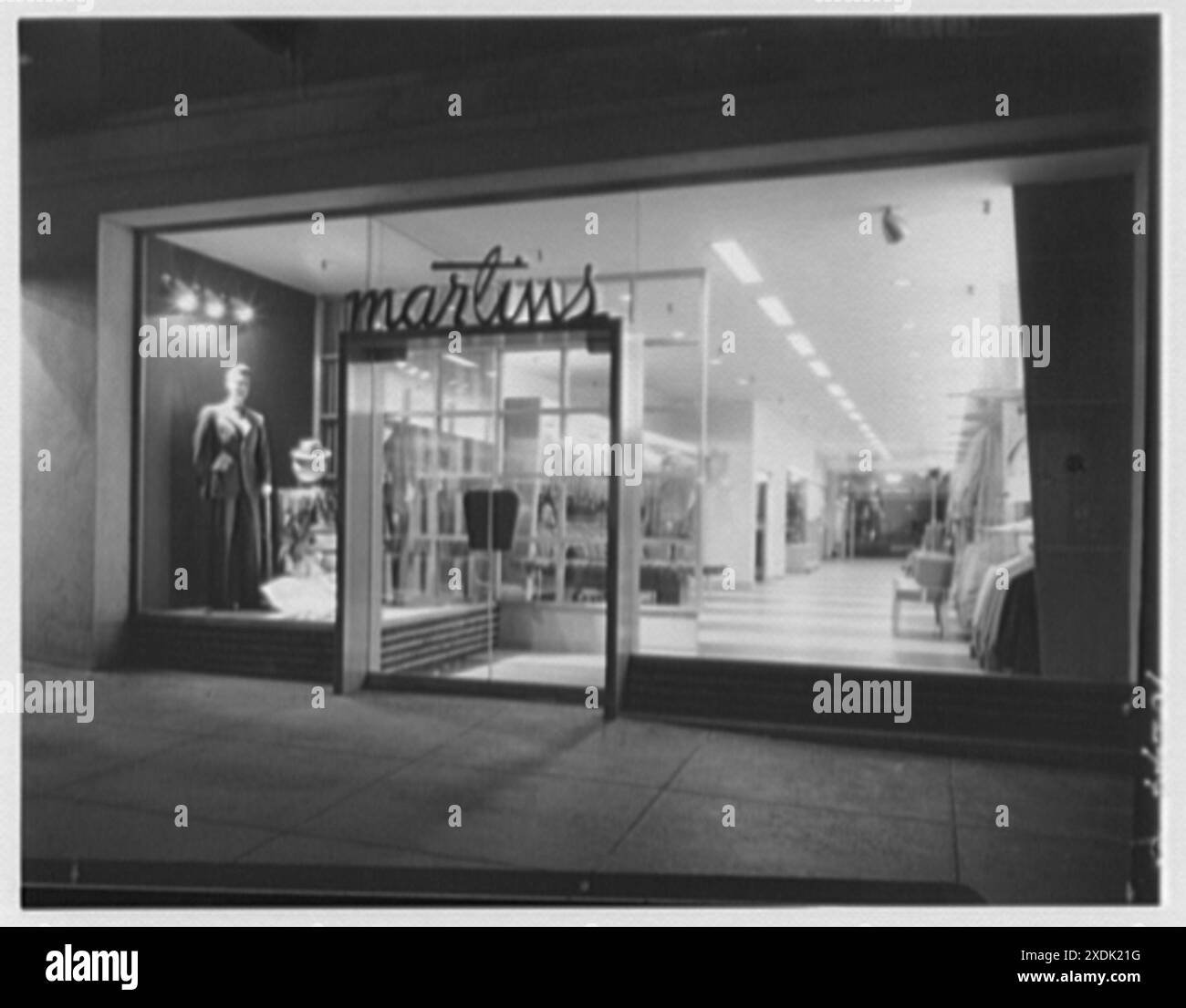 Martin's department store, business in Brooklyn, New York. Night ...
