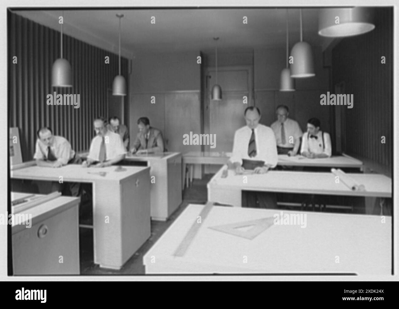 George Sharp, 30 Church St., New York City. General view of drafting ...