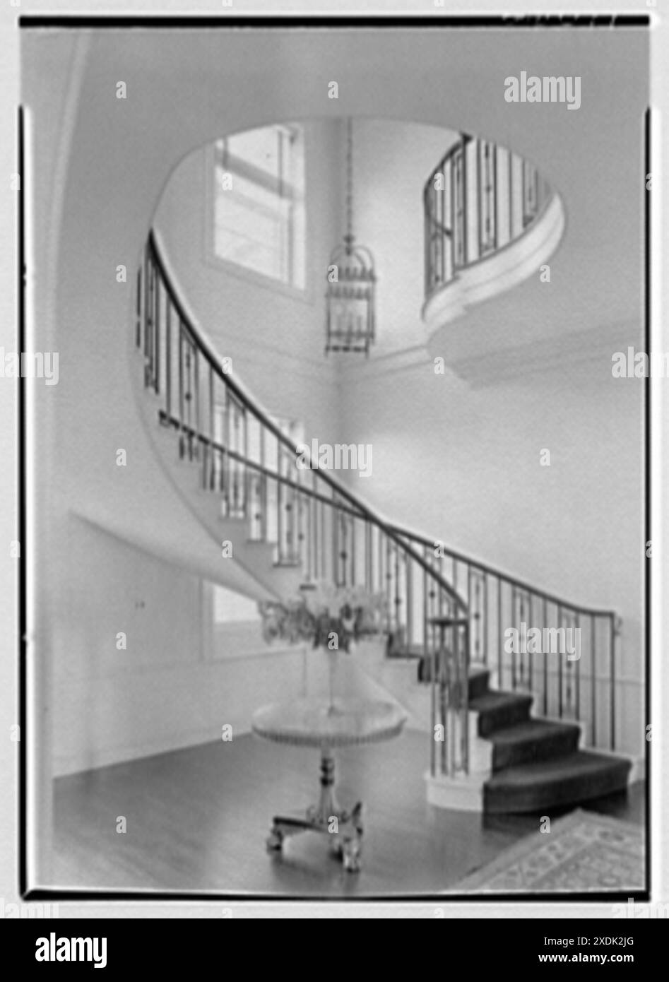 Bernard Peyton, residence in Princeton, New Jersey. Staircase. Gottscho ...