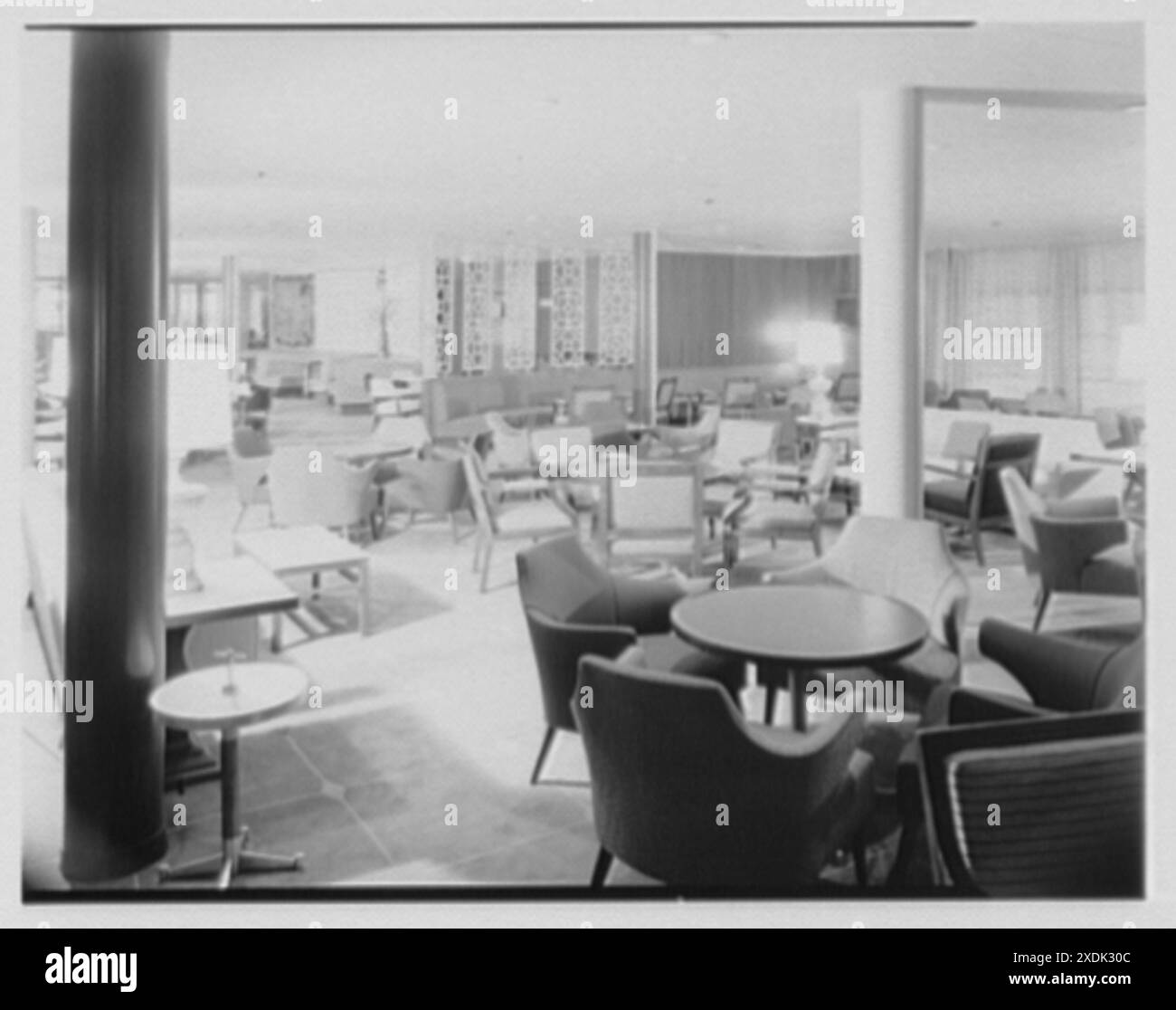 Steamship Brasil, Moore McCormack Line. Lounge II. Gottscho-Schleisner ...