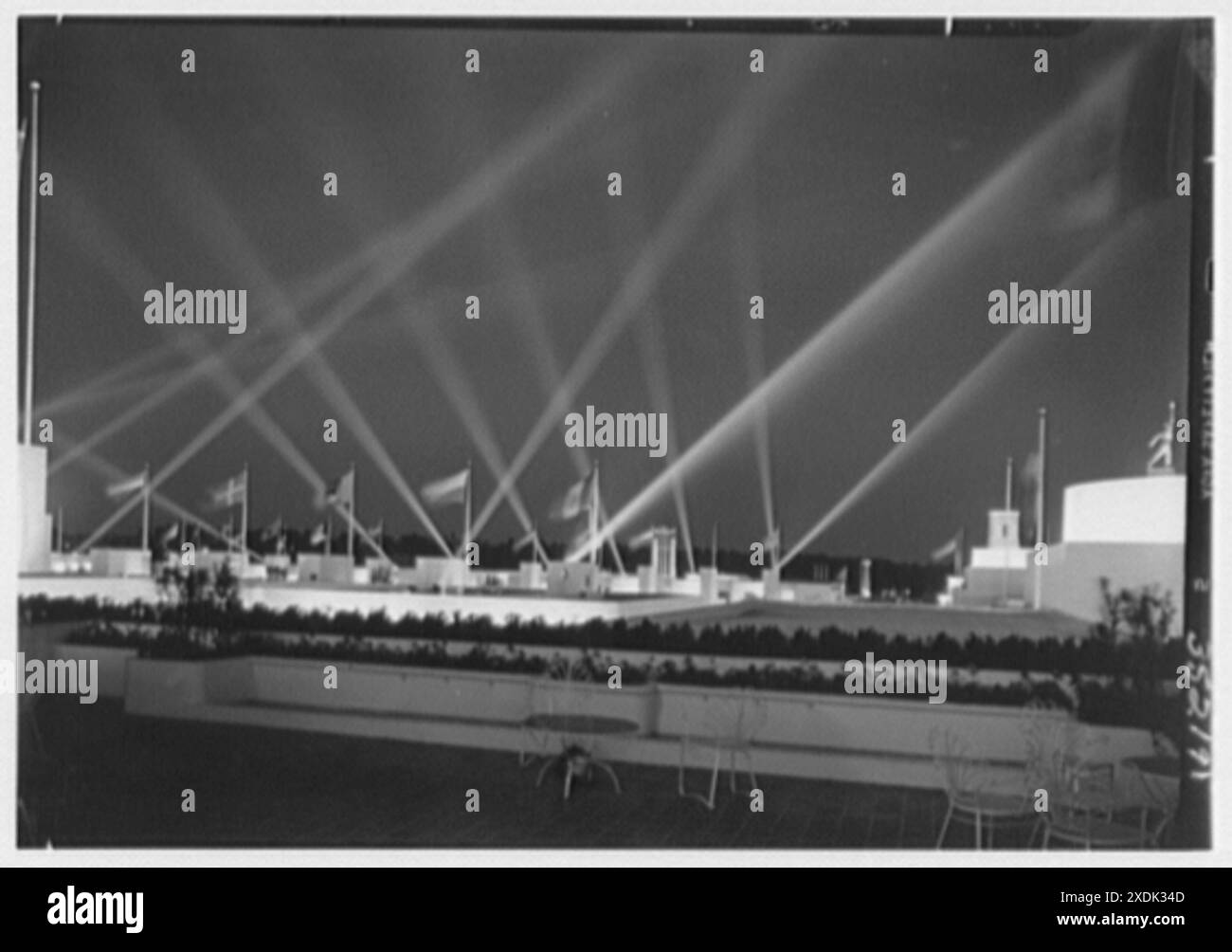 World's Fair night views. Interlacing search lights. Gottscho ...