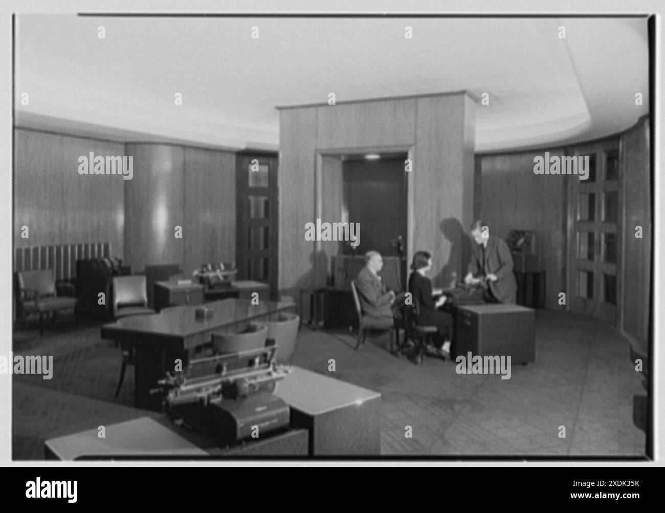 National Cash Register Co., 50 Rockefeller Plaza. End of salon II, with ...