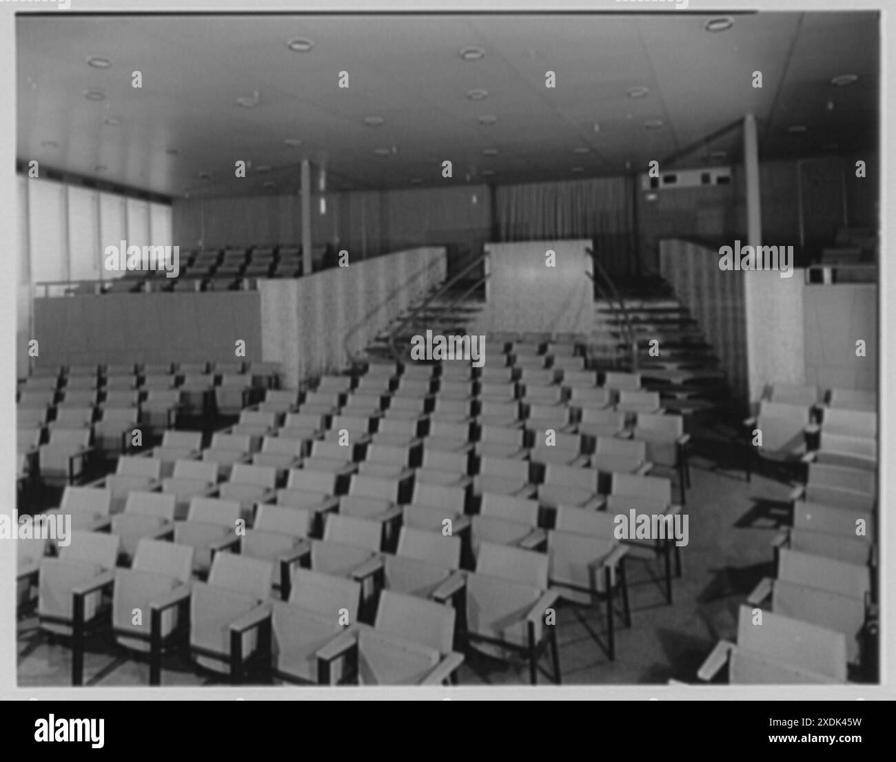 S.S. Victoria, Incres Line. Theater, from stage. Gottscho-Schleisner ...