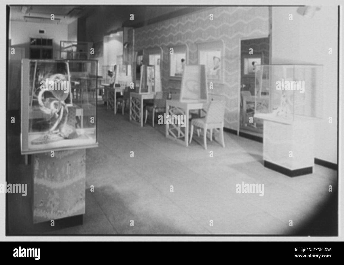 Balch Price, business in Brooklyn, New York. Millinery tables. Gottscho ...
