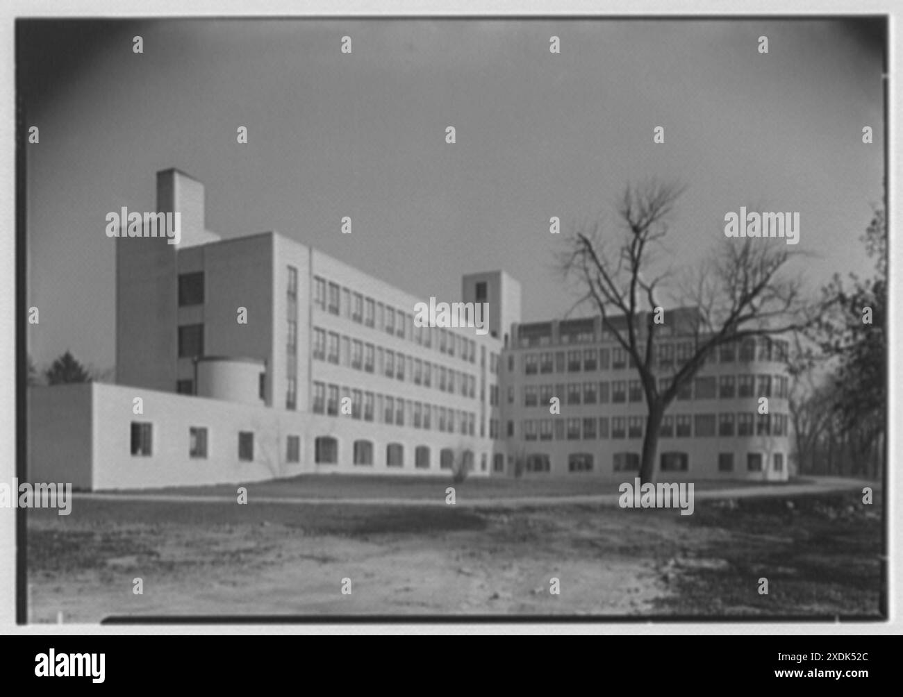 St. Joseph's Hospital, Stamford, Connecticut. Rear facade. Gottscho ...