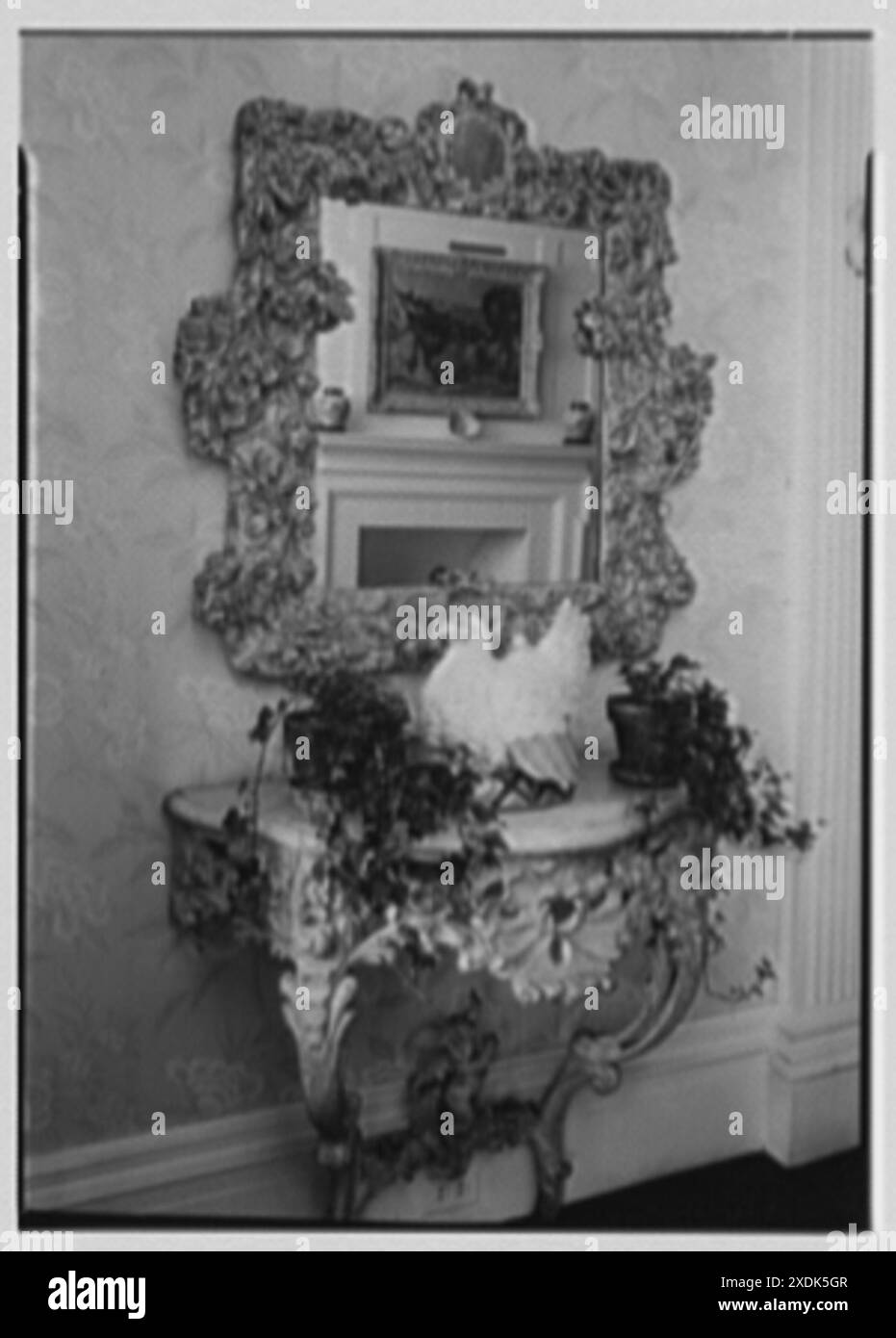 William S. Paley, residence in Manhasset, Long Island. Entrance hall ...