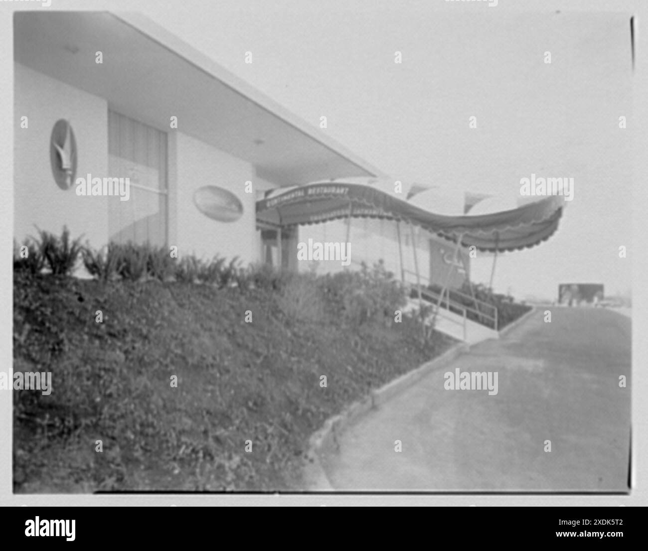 Continental Restaurant, Paramus, New Jersey. Close-up, from N.W ...