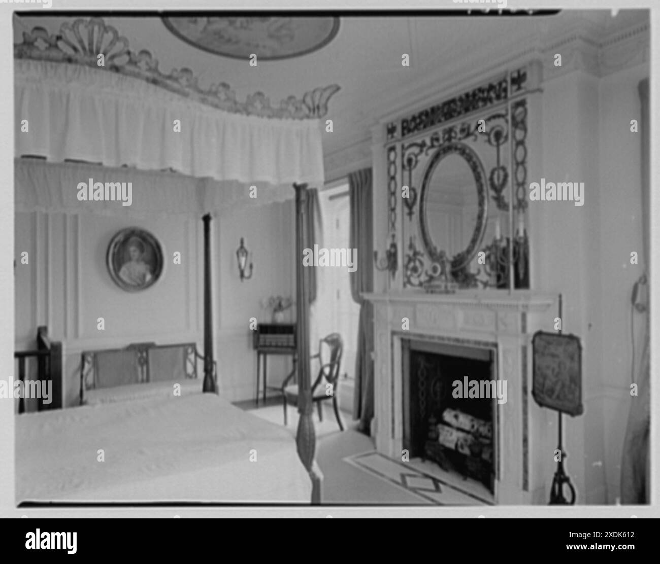 Old Westbury Gardens, Westbury, Long Island. Guest room. Gottscho ...