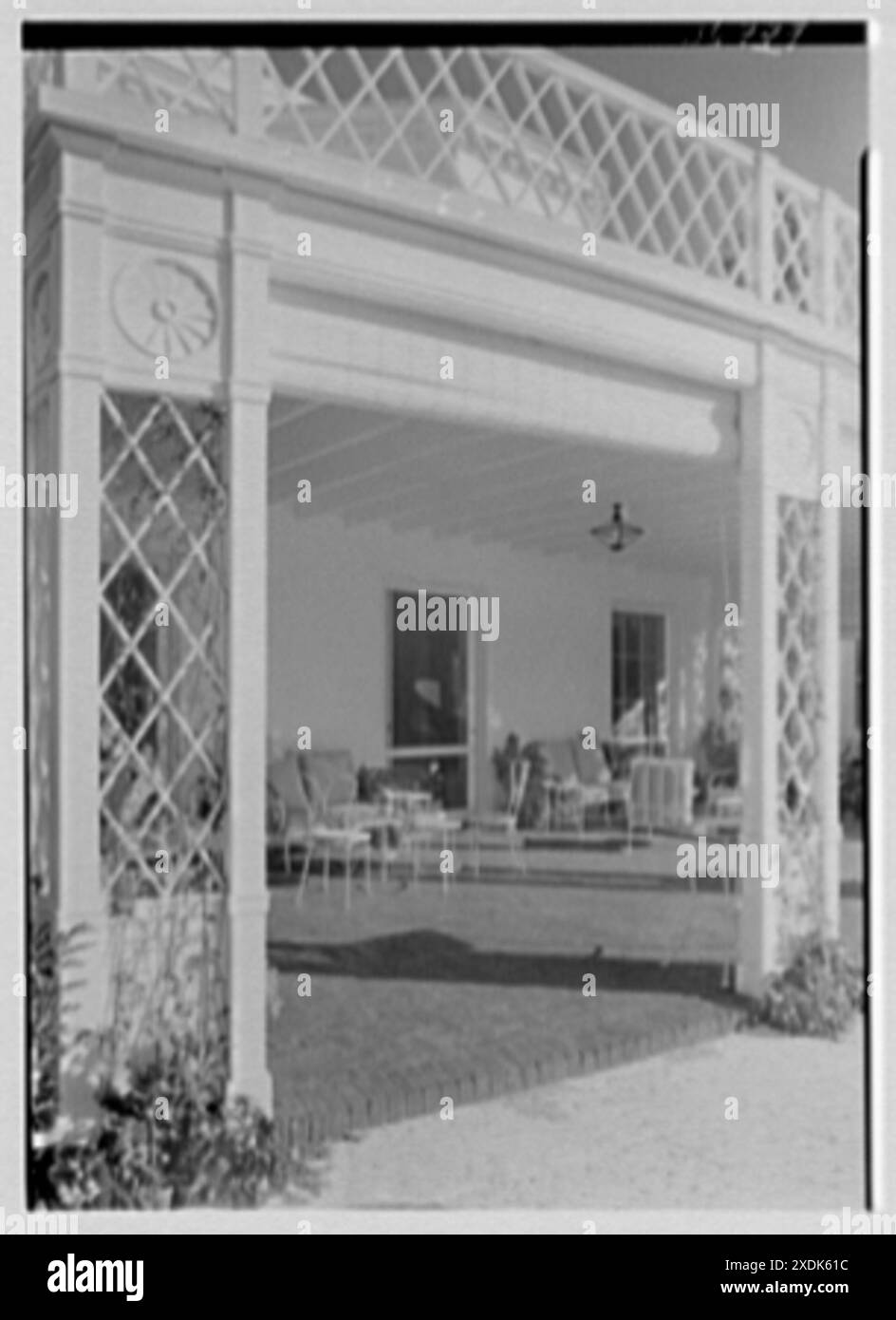 Jay O'Brien, residence at 990 Adam Rd., Palm Beach, Florida. Detail of ...