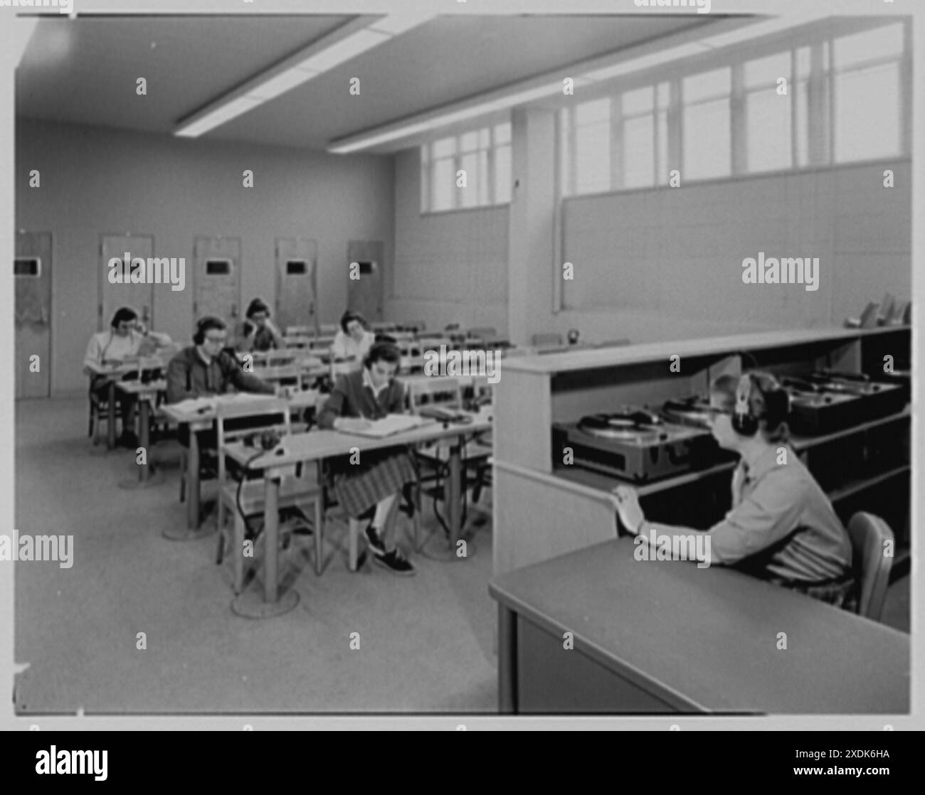 Charles S. Colden Auditorium and School, Queens College. Record room ...