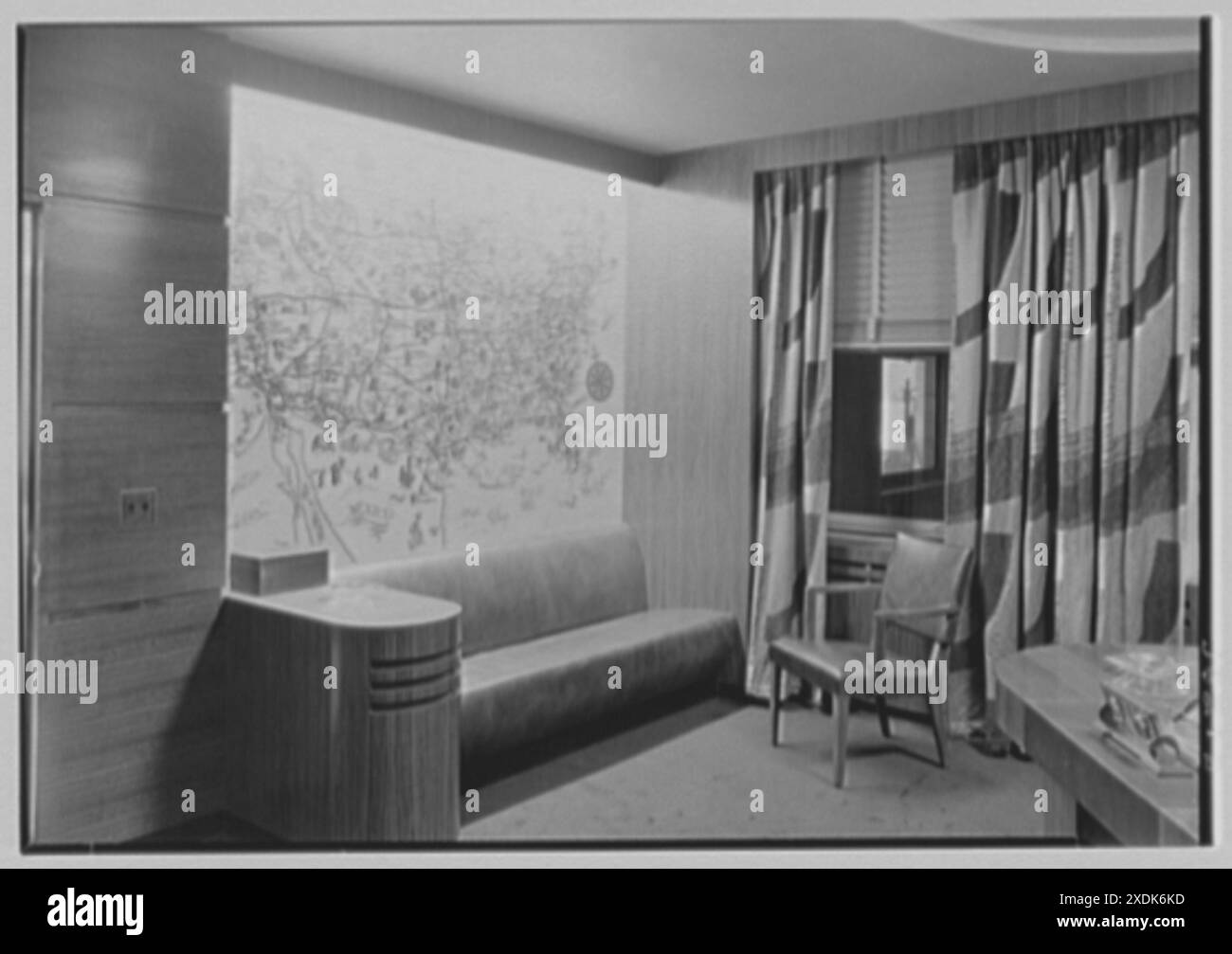 Bulova Watch Co., 630 5th Ave., New York City. Mr. Ballard's office map ...