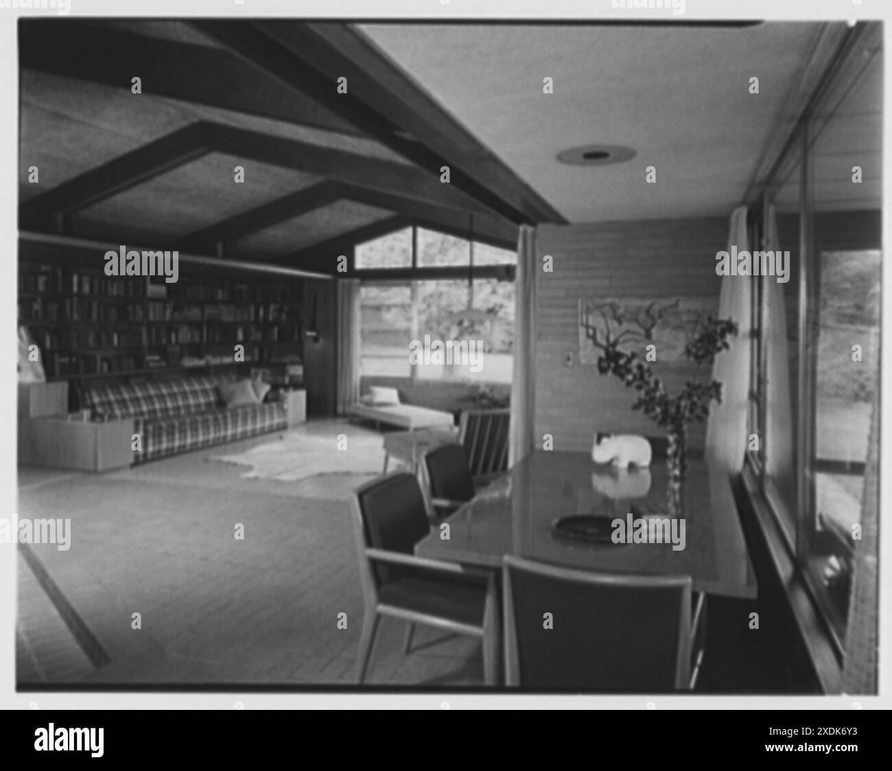 Mr. and Mrs. M. Bassevitch, residence in West Hartford. Living room I ...