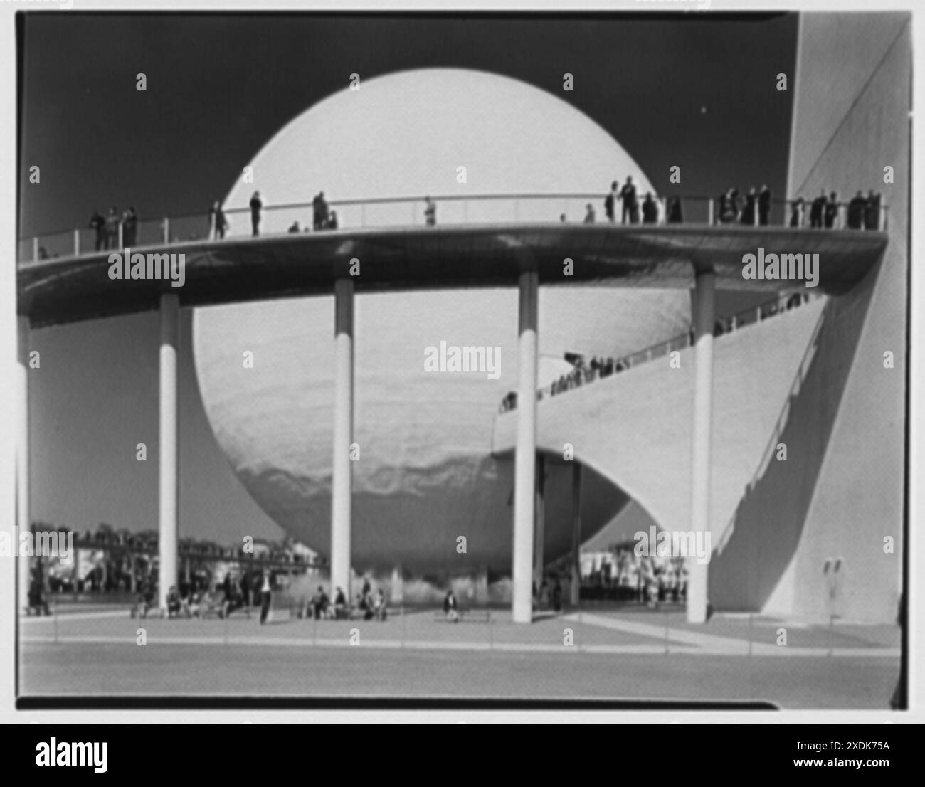 World's Fair views. Perisphere bisected by ramp. Gottscho-Schleisner ...