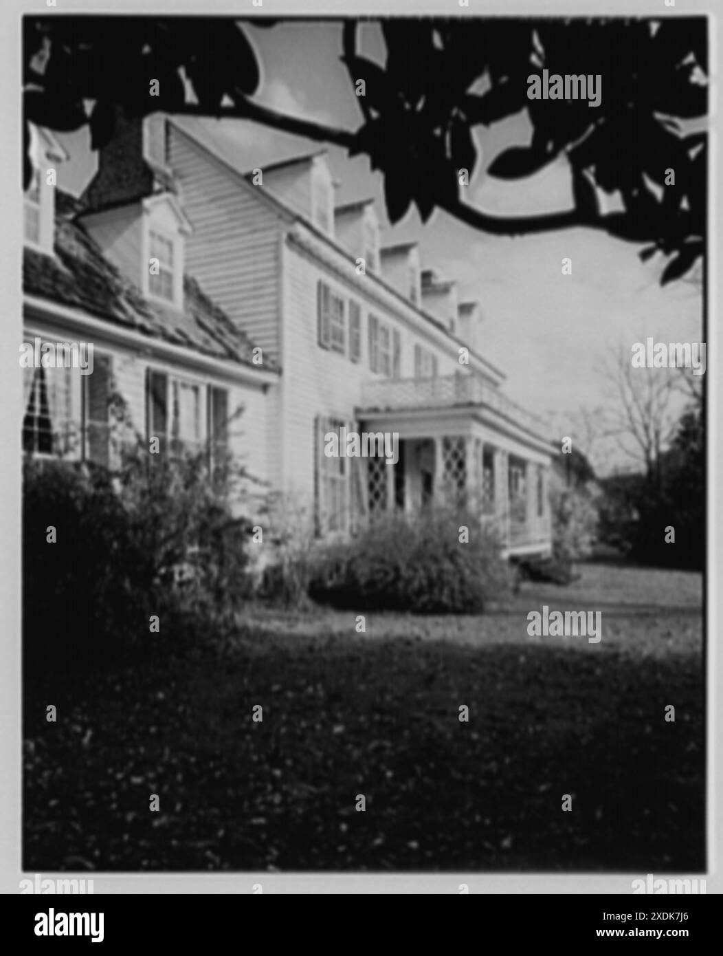 John Tyler, Sherwood Forest, residence in Virginia. Exterior. Gottscho ...