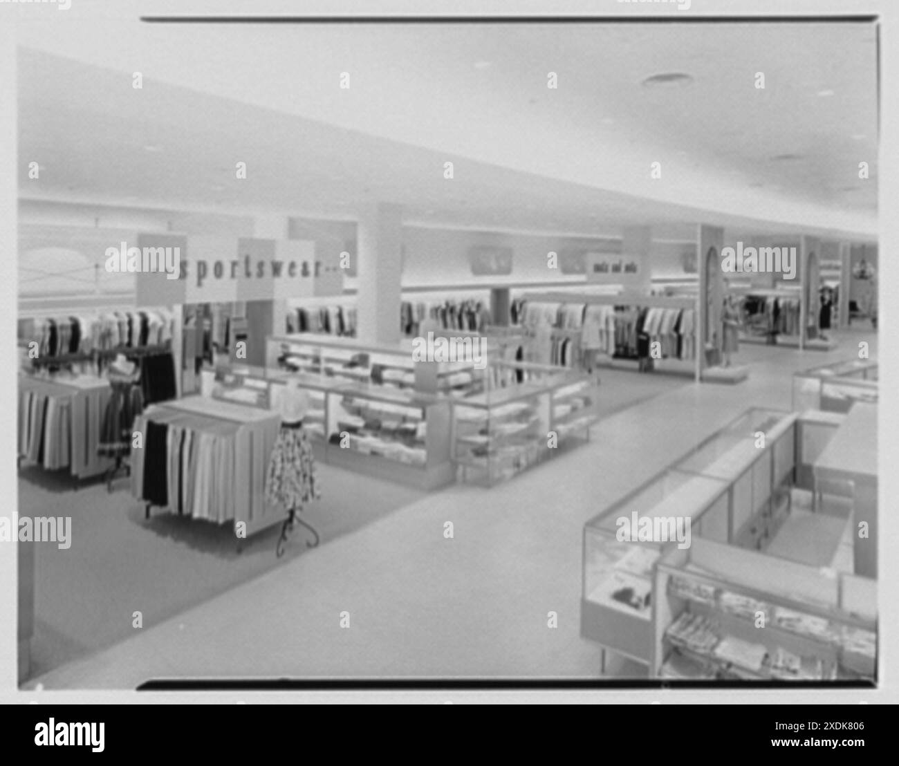 Burdine's department store, business in Miami Beach, Florida. Long view ...